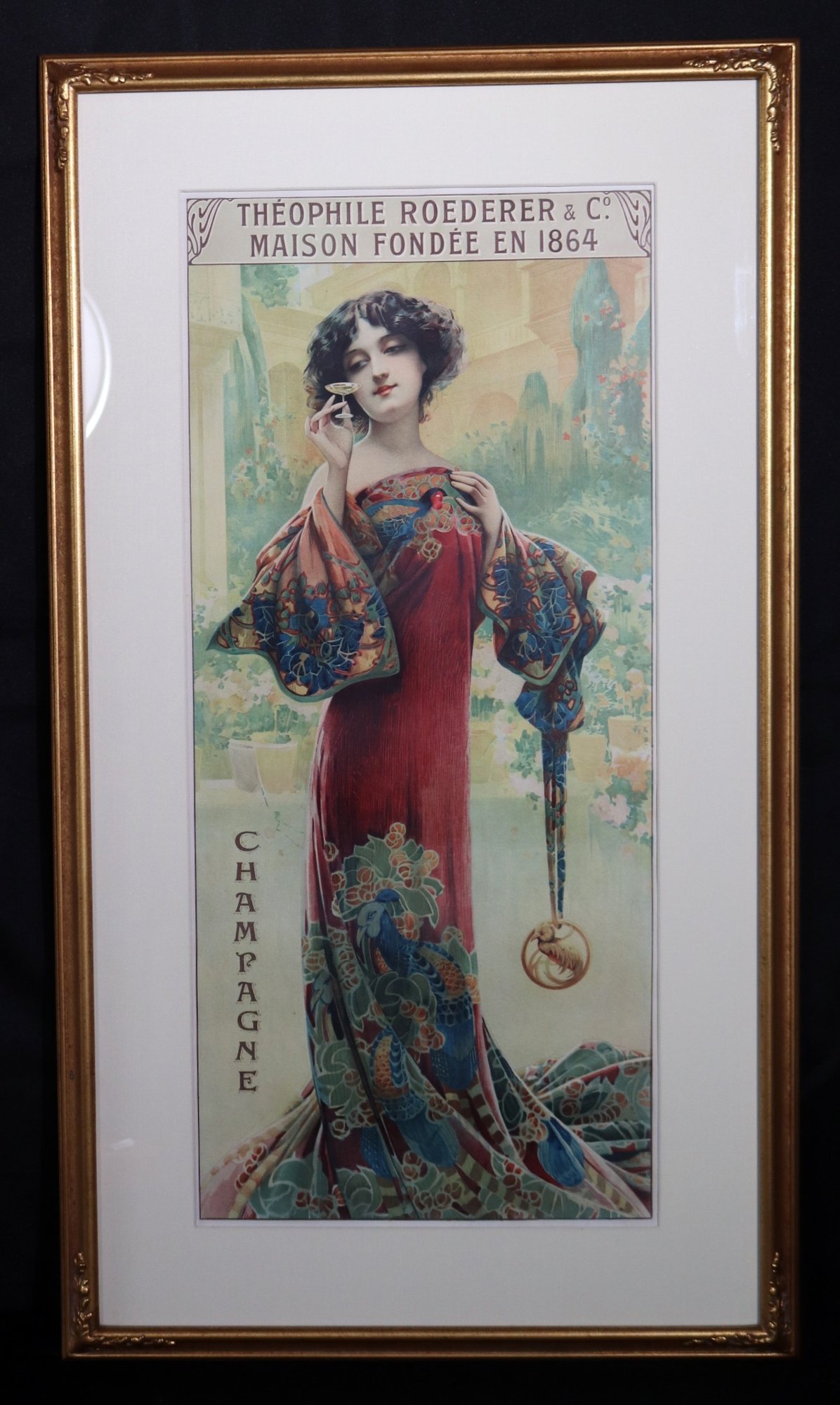 Champagne- Theopile Roederer & Co. Maison Fondee En 1864 Framed Print ...