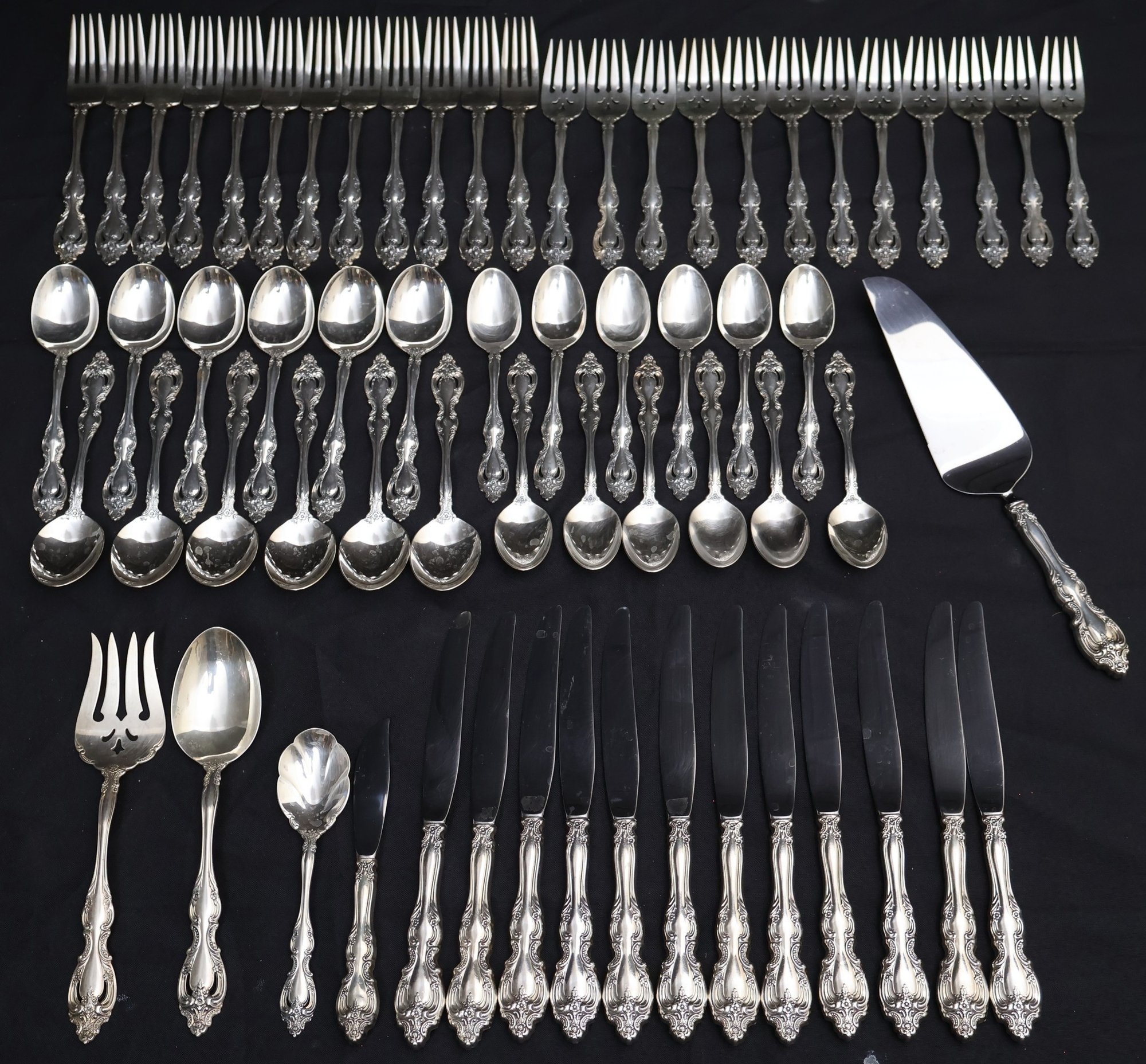 Sterling Silver Oneida Community Du Maurier Aka Bromley Pattern ...