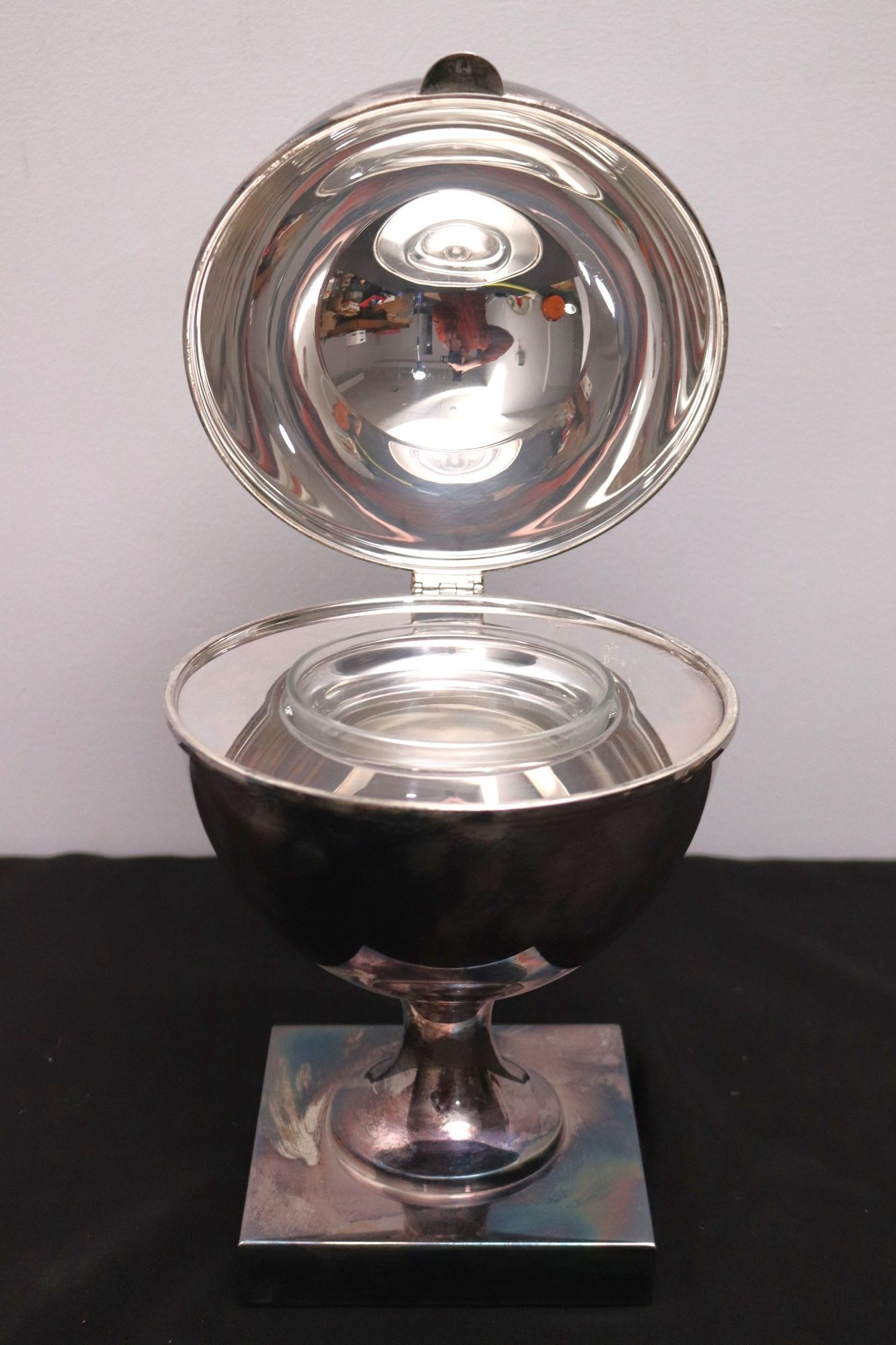Vintage St. James Egg Shaped Silver Plated Caviar Server #69949 ...
