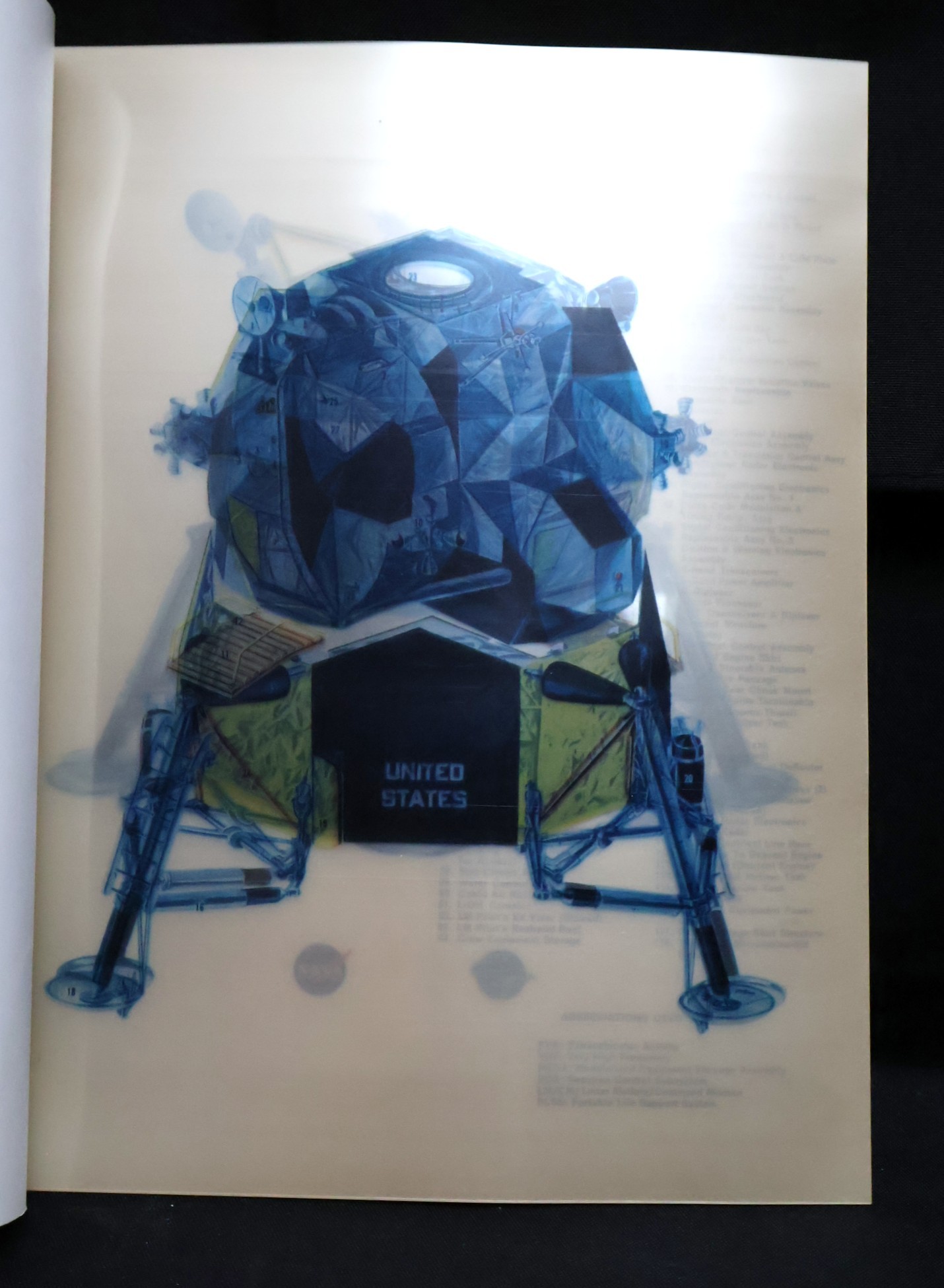 NASA/Grumman Apollo Lunar Module Transparent Overlay Manual Grumman ...