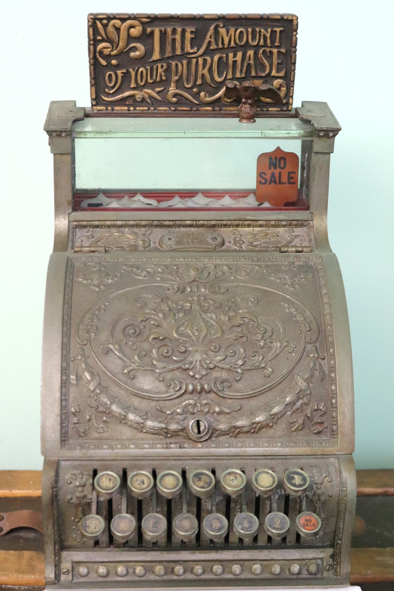 Antique National Cash Register With Key #56250 | Auctionninja.com