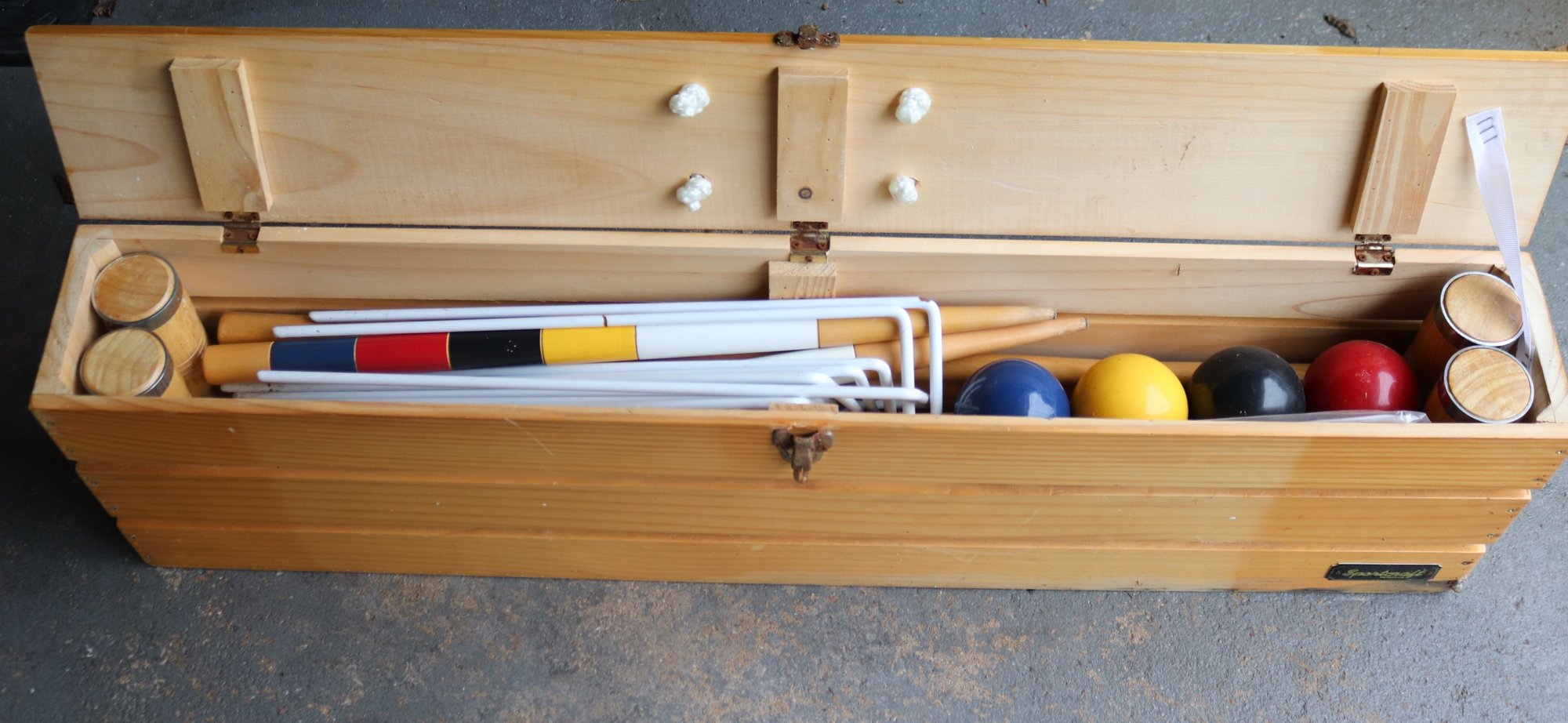 Sport Craft Heritage Croquet Set In Wood Case #39649 | Auctionninja.com