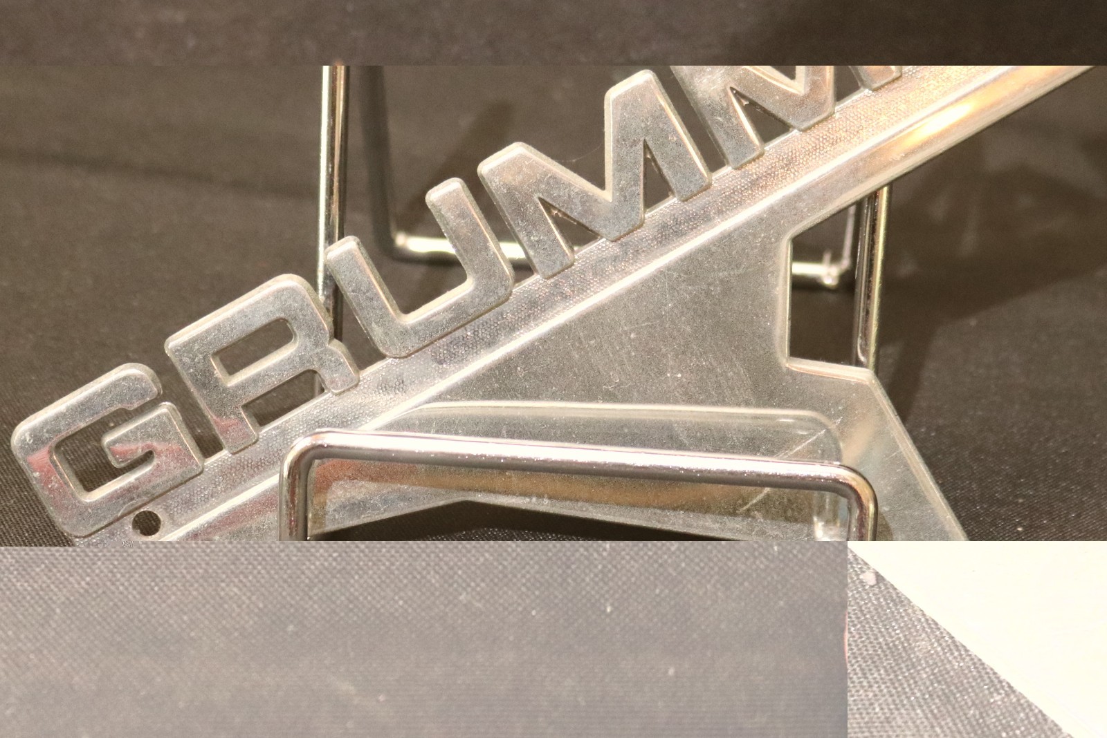 Grumman Metal Logo Plaque From The Grumman Kurbmaster Vehicle. #59010 ...