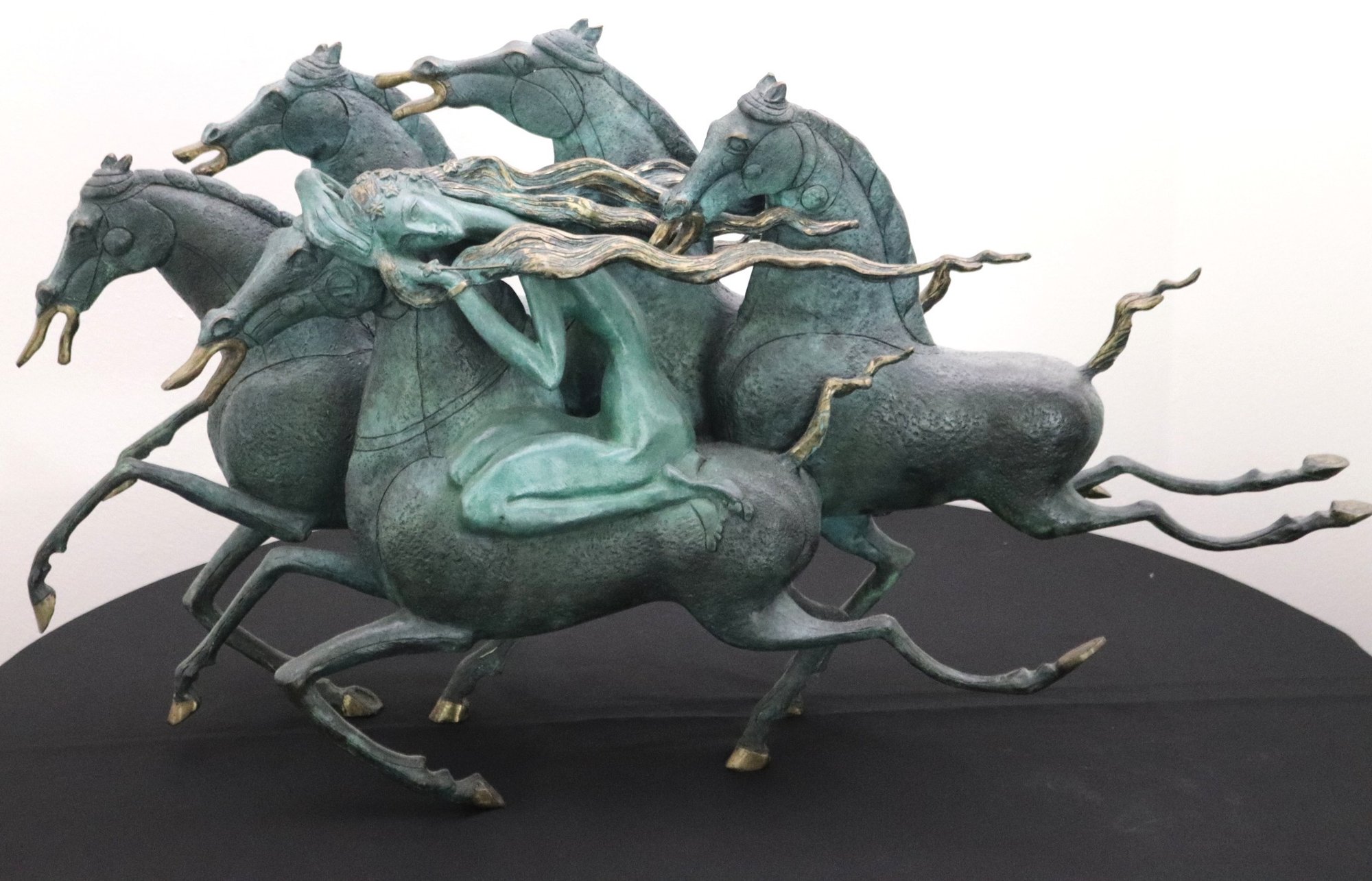 1986 Jiang Tie Feng Emerald Lady Limited Edition Bronze Statue #67252 ...