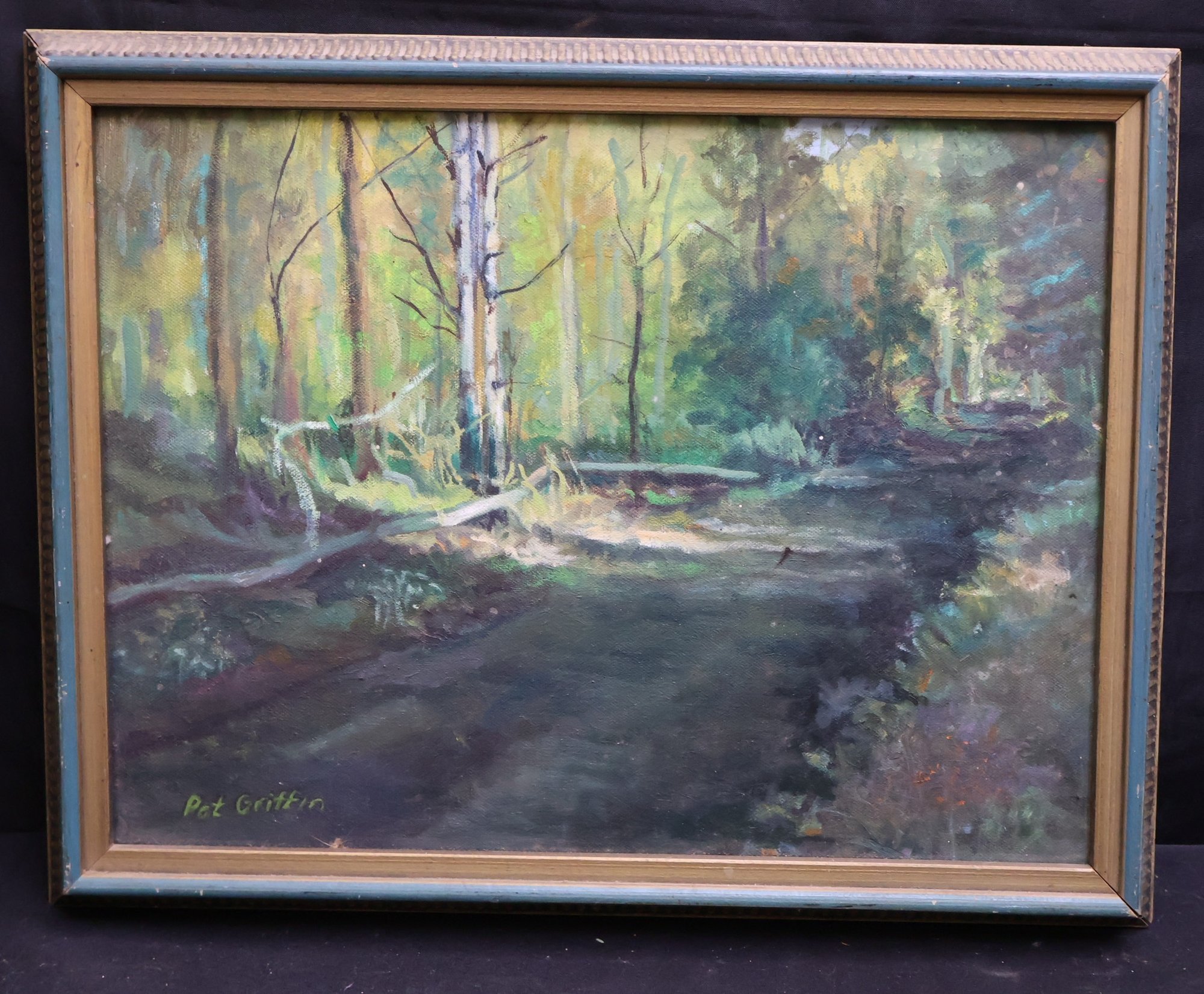 Forest Landscape Canvas Painting By Pat Griffin #68742 | Auctionninja.com