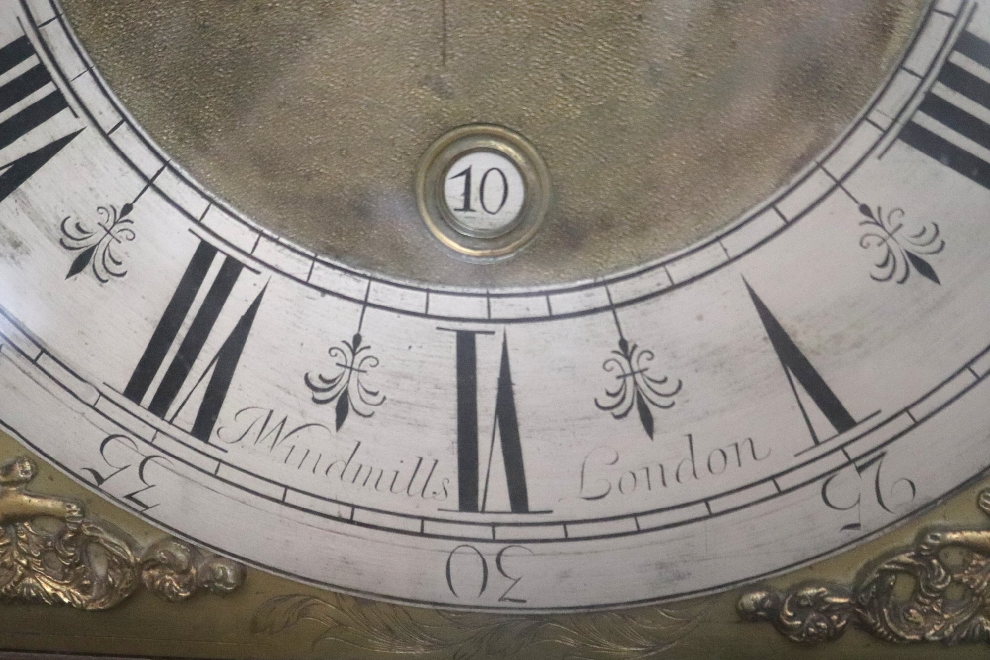 Antique J. Windmills London Inlaid Wood Grandfather Clock, Dutch ...