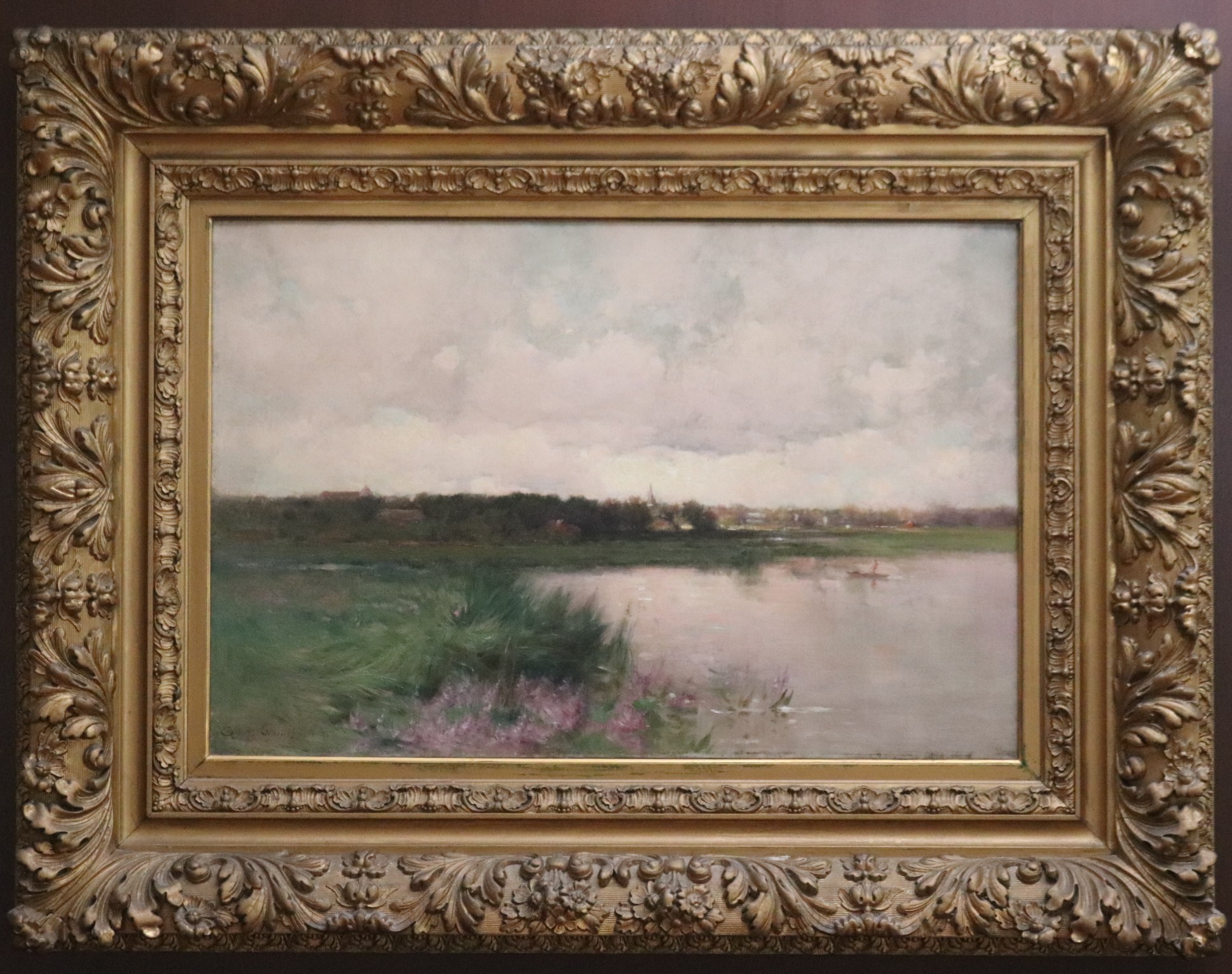 Painting Signed By Artist George Henry Smillie (1840-1921) Titled A Day Of Glorious Clouds ...