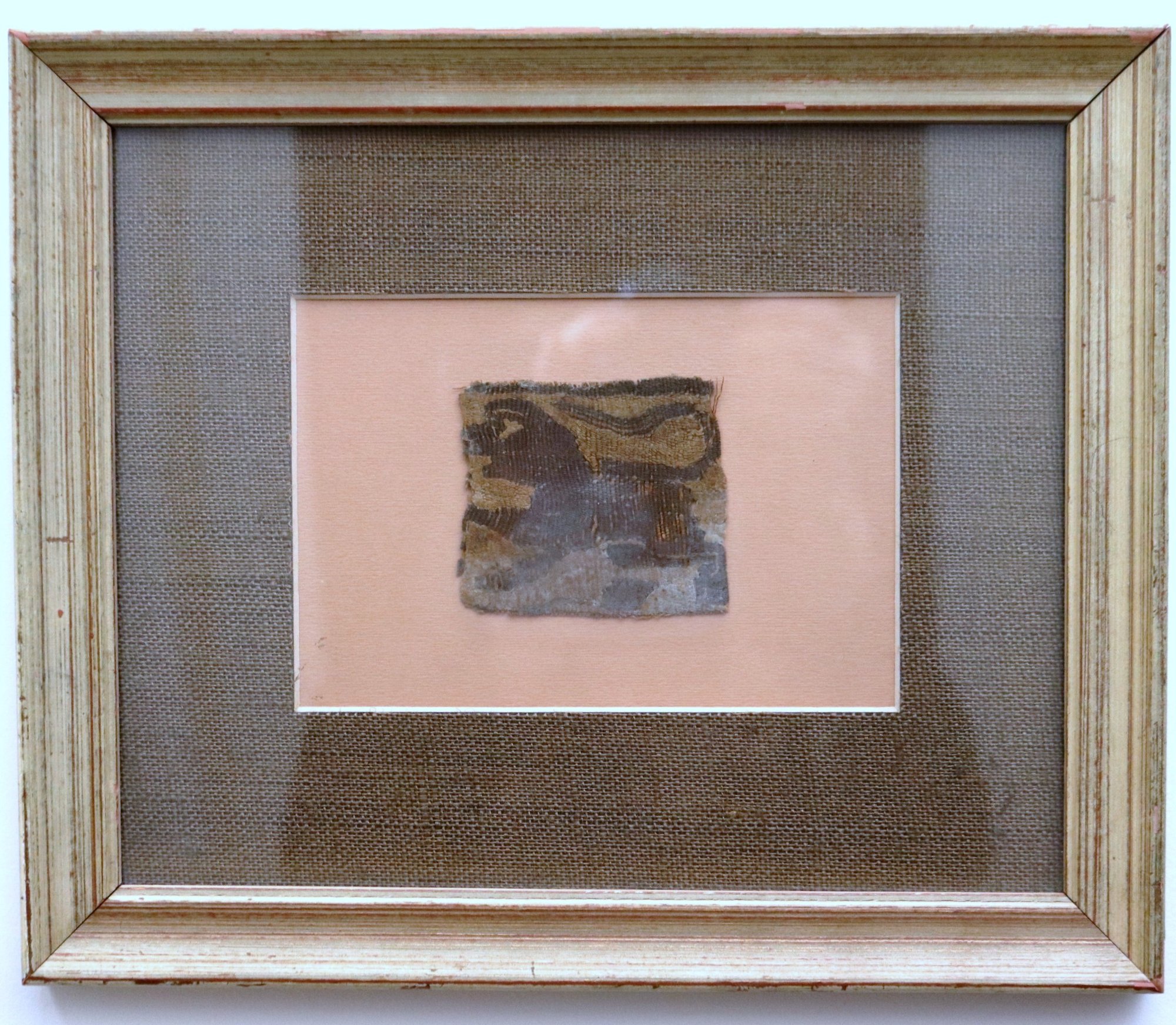 Antique Hand Painted/dyed Fabric Artwork In Quality Glass Frame #59974 ...