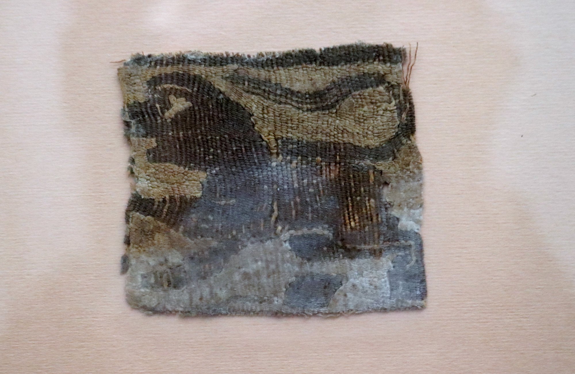 Antique Hand Painted/dyed Fabric Artwork In Quality Glass Frame #59974 ...