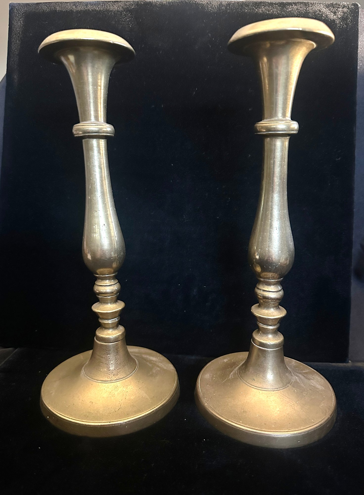 GRANDMAS HEAVY BRASS CANDLE STICKS - SHABBAT CANDLESTICKS ...