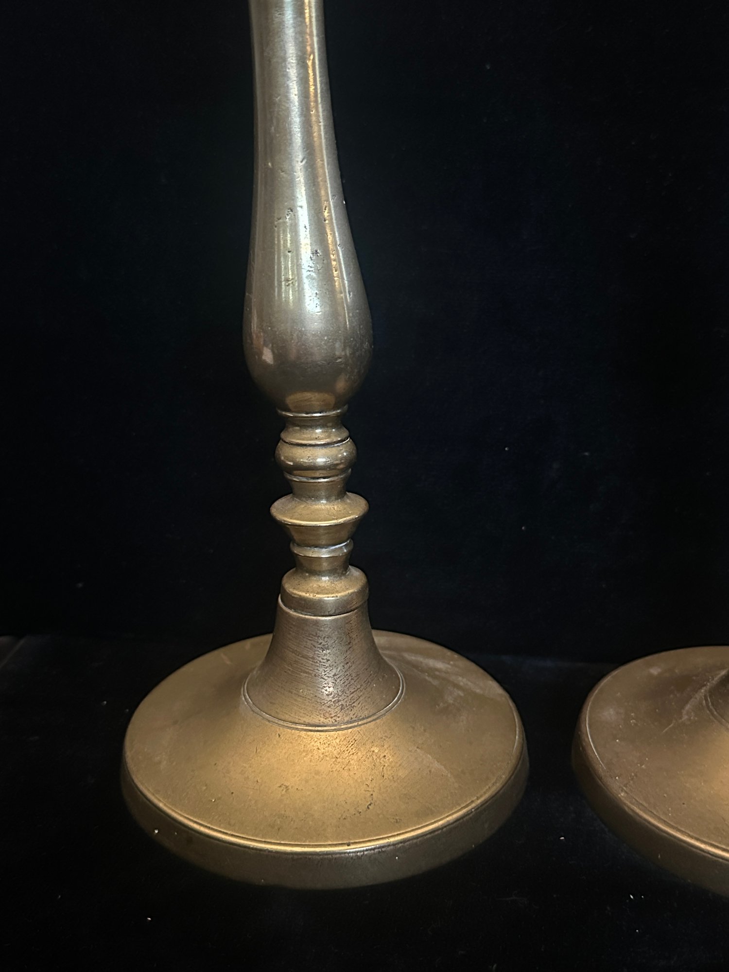 GRANDMAS HEAVY BRASS CANDLE STICKS - SHABBAT CANDLESTICKS ...