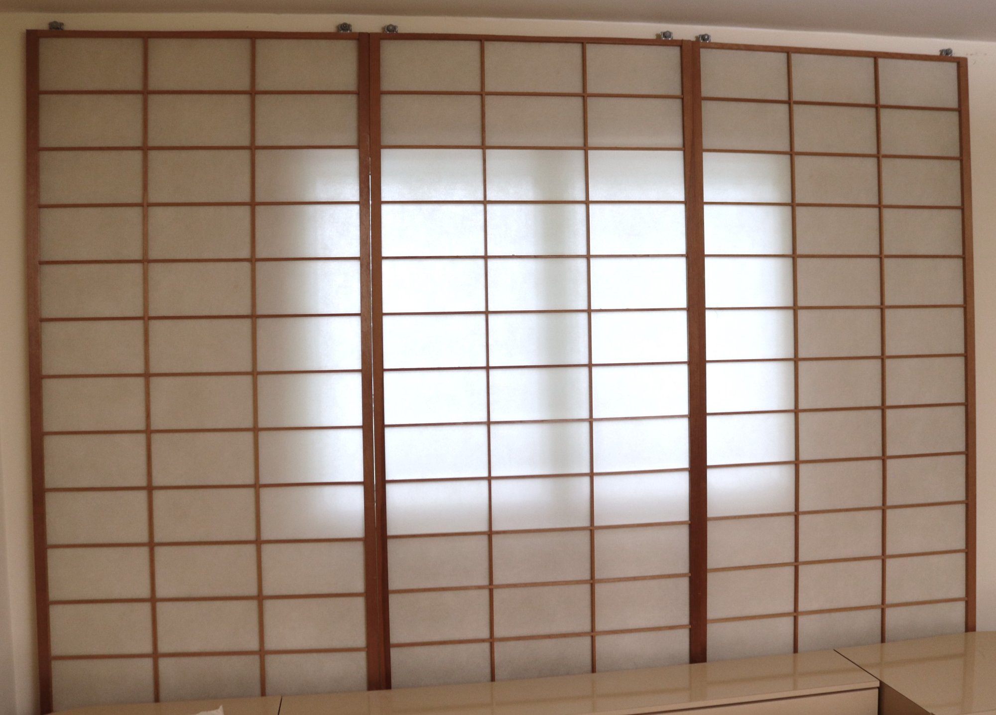 Shoji Translucent/ Rice Paper Screens, Includes Track, Each Screen ...