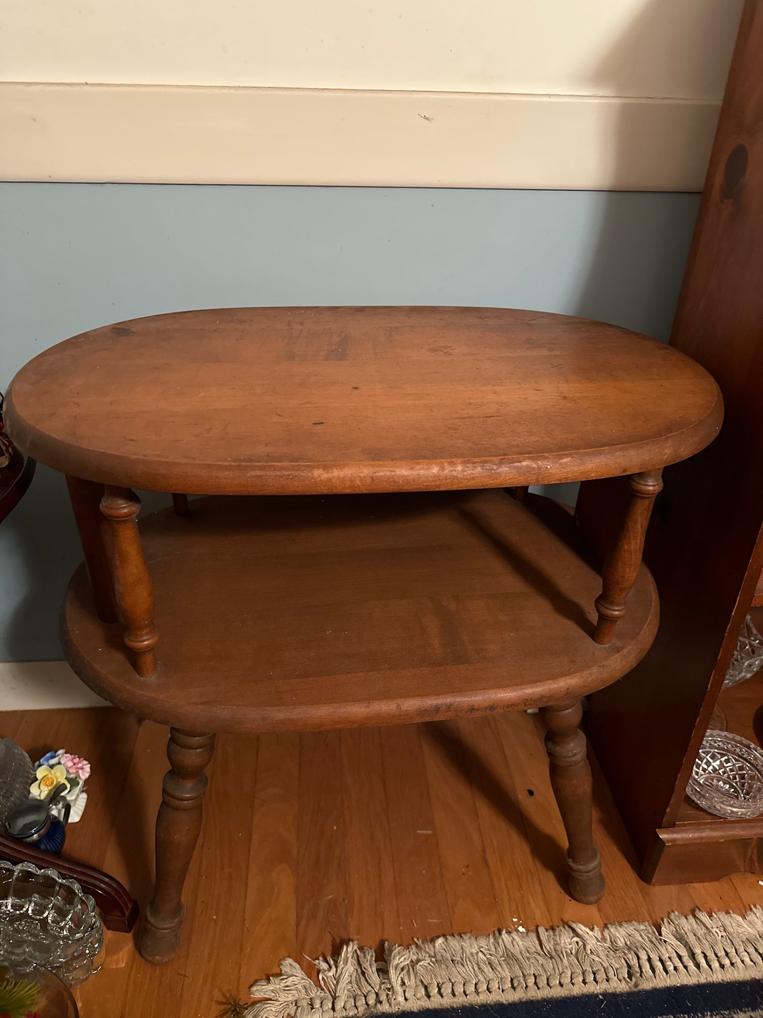 Oval Two Tier End Table (two Available - Sold Separately) #2796 ...