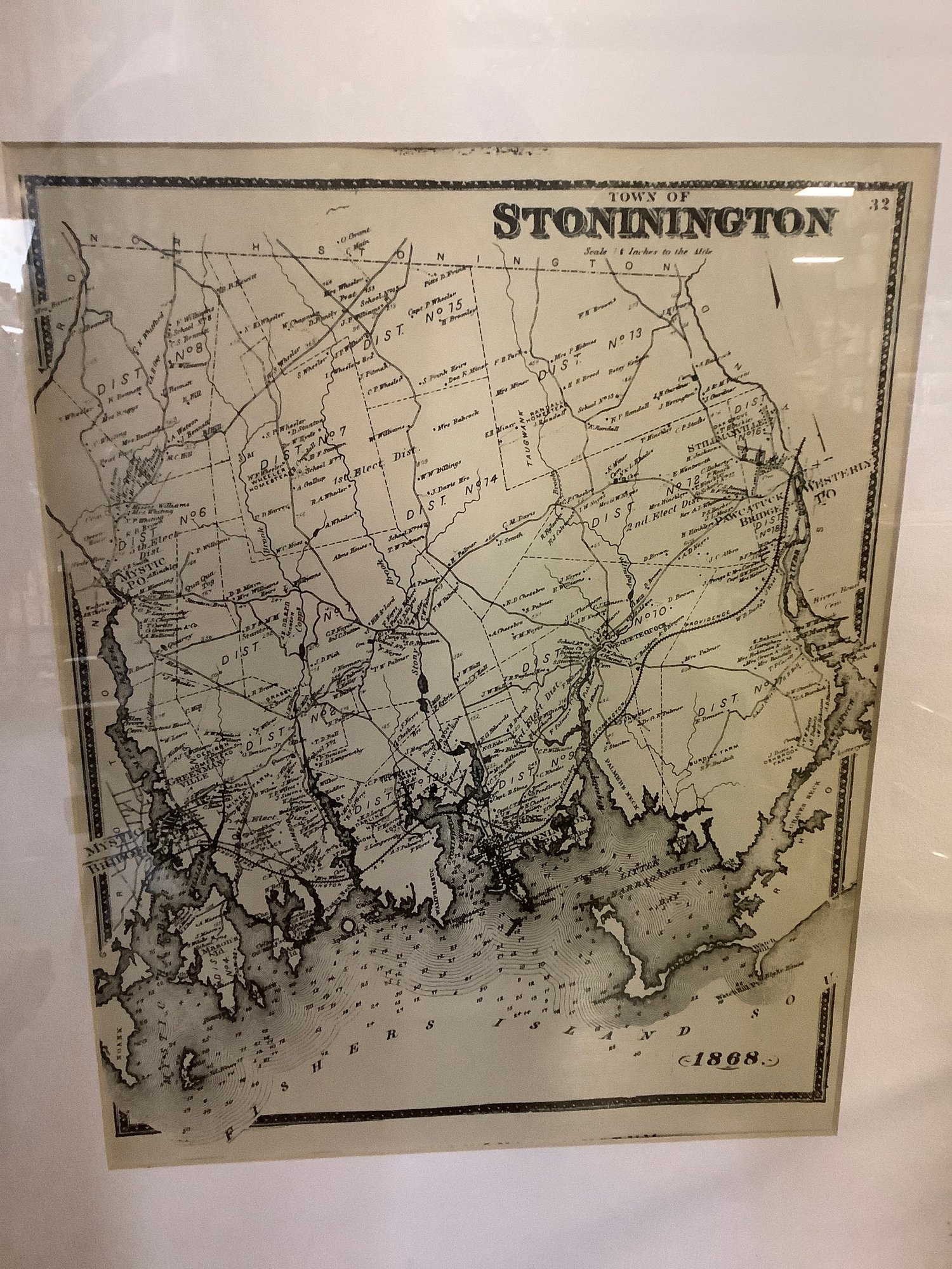 Town Of Stonington 1868 Map #3034 | Auctionninja.com