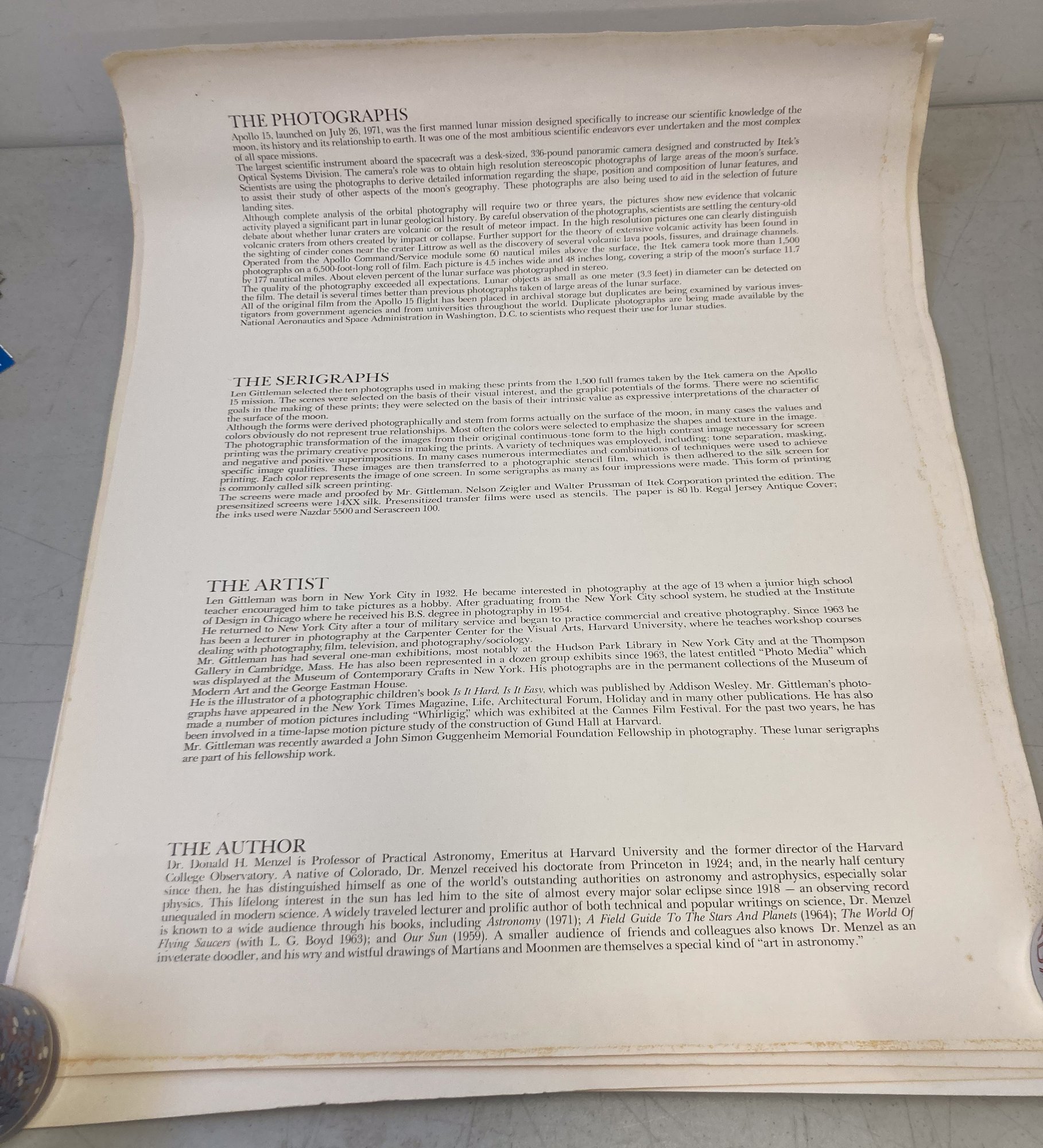 Len Gittleman - Lunar Landscape Abstract Signed Numbered Screenprints ...
