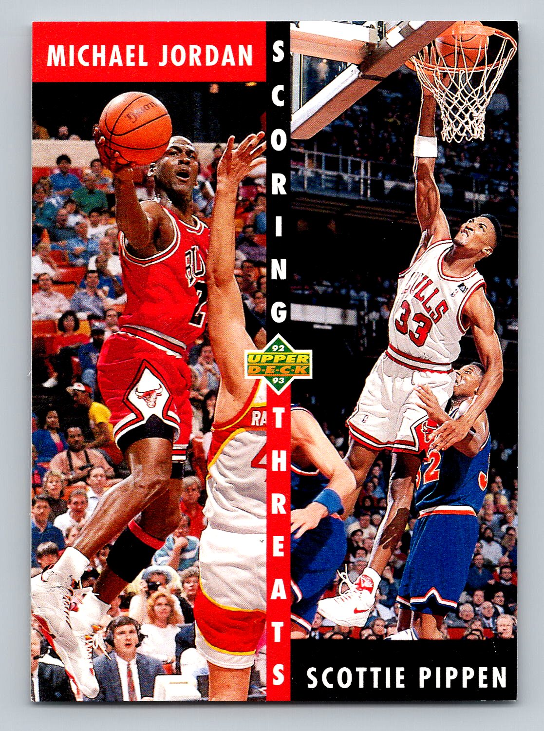 1992 Upper Deck Michael Jordan Scottie Pippen Basketball Card - MINT ...