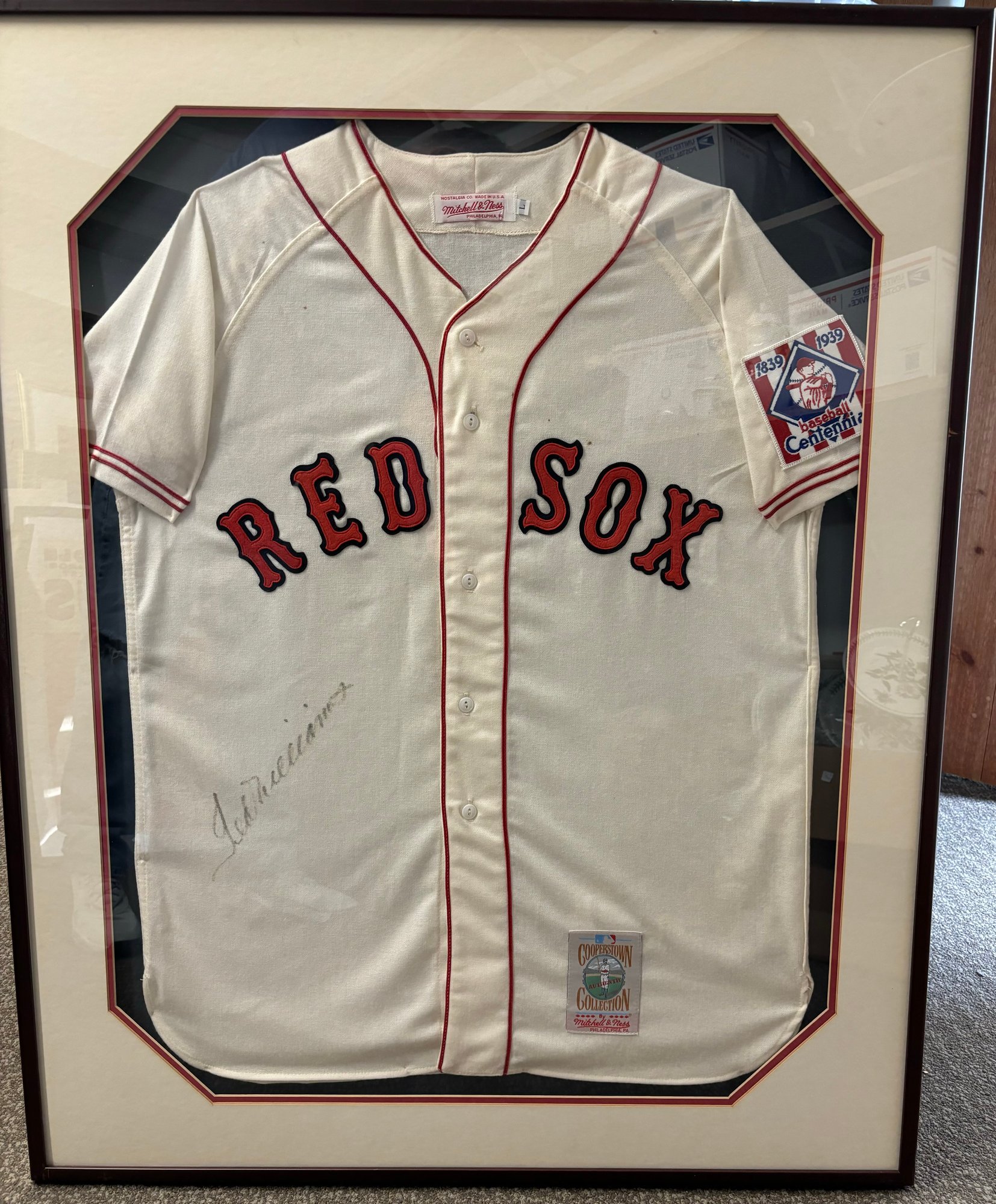 Ted Williams Autographed Boston Red Sox 1939 Cooperstown Collection ...