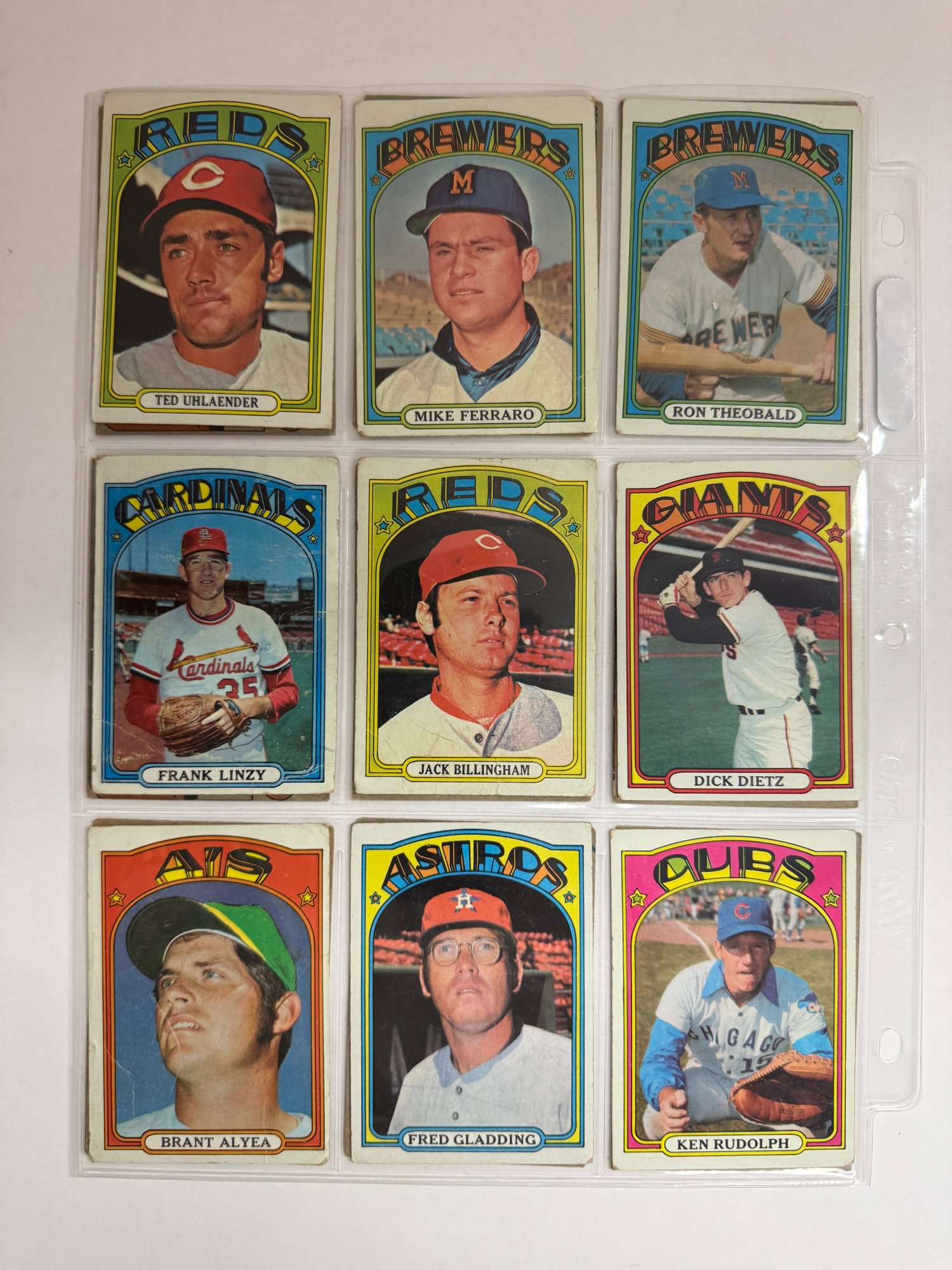 (120) 1972 Topps Baseball Cards Including High Numbers Nolan Ryan Frank ...