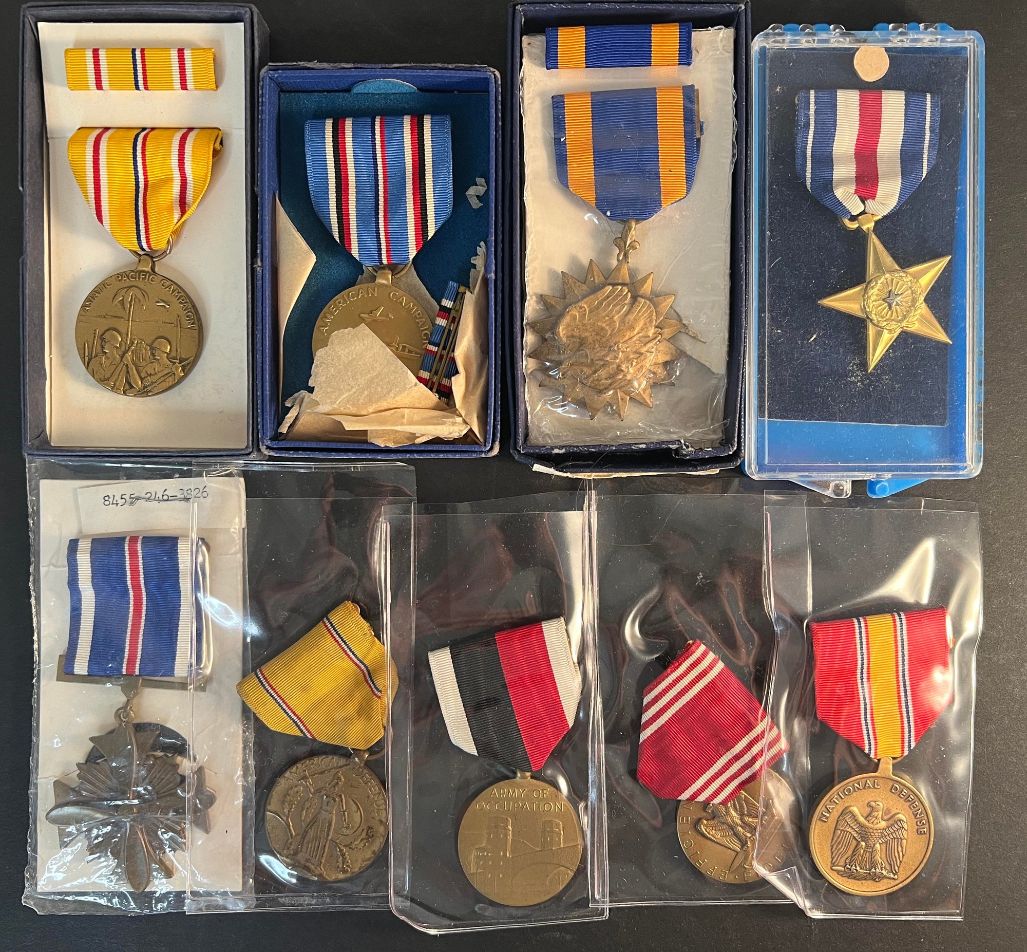 (9) Vintage Military Medals #12548 | Auctionninja.com