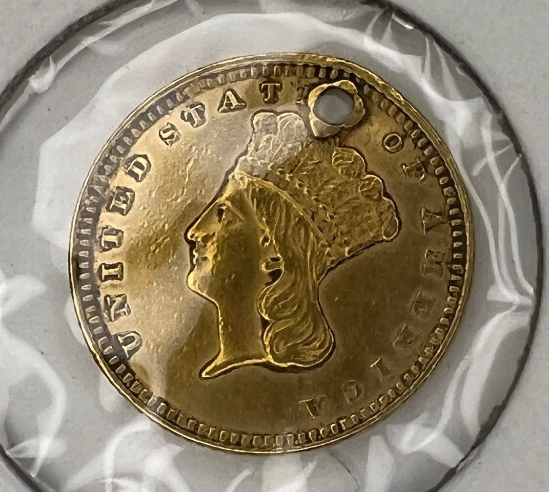 1862 United States $1 Gold Coin #32682 | Auctionninja.com