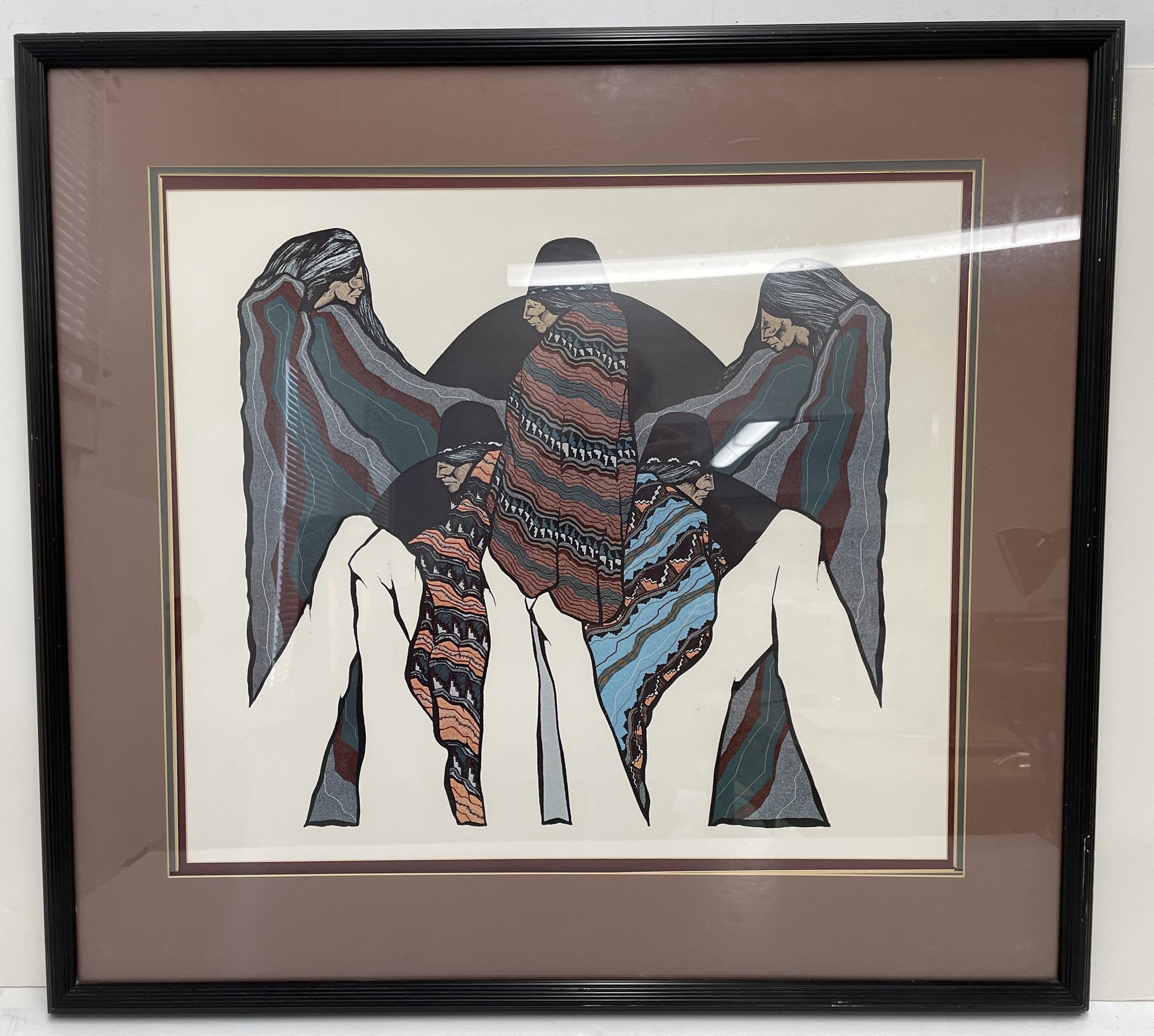 Framed Native American Lithograph By AMADO MAURILIO PENA JR. #31000 | Auctionninja.com