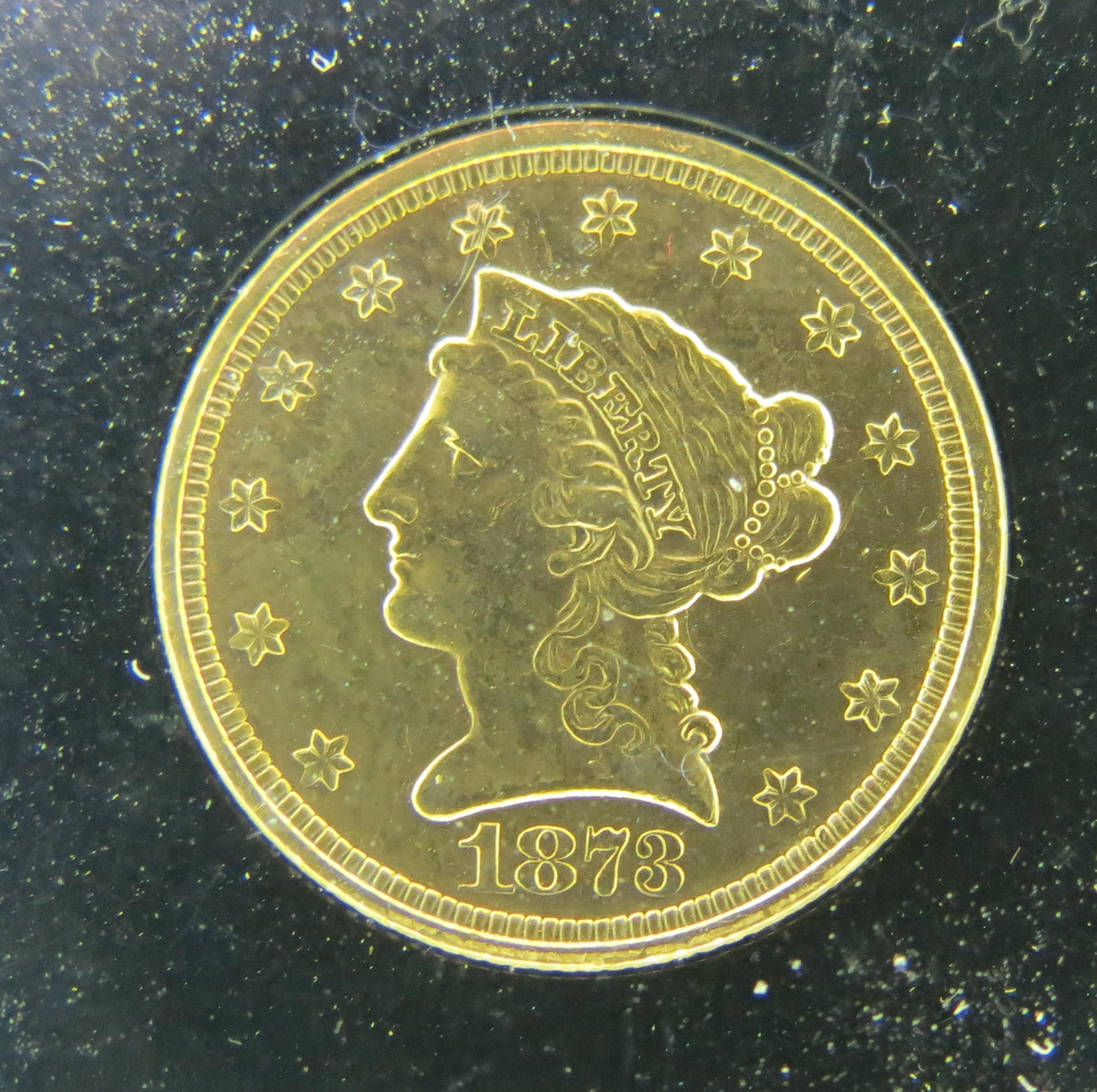 1873 United States $2.50 Gold Coin - High Grade #45540 | Auctionninja.com
