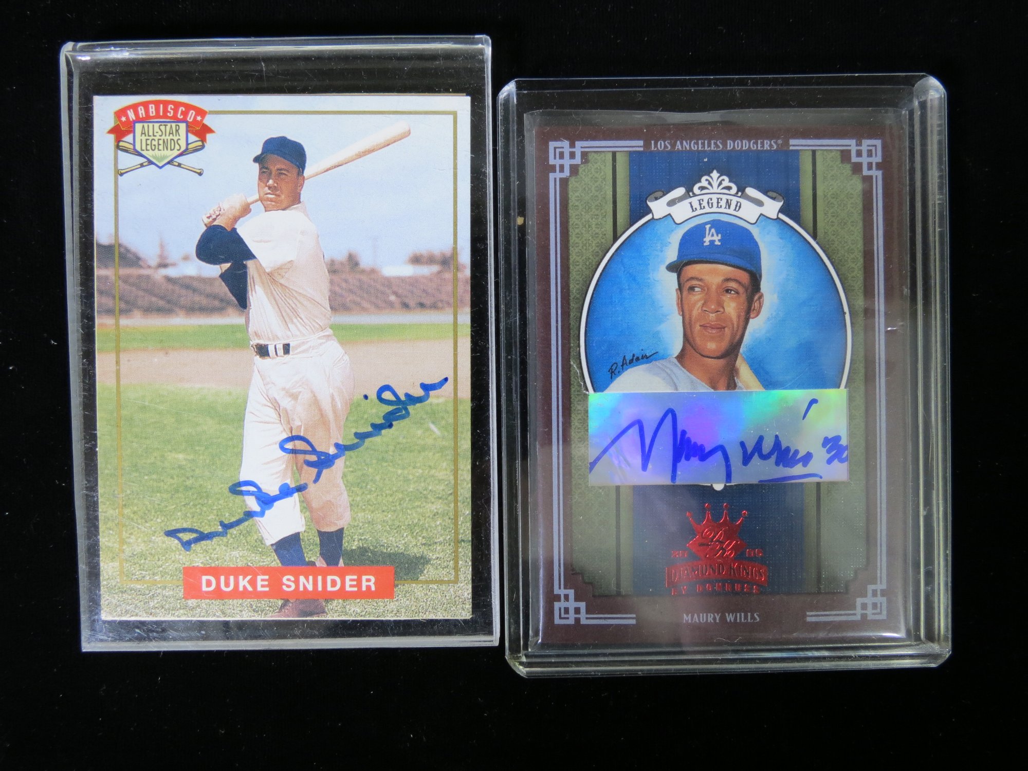 (14) Brooklyn And LA Dodgers Greats Signed Autographed Baseball Cards ...