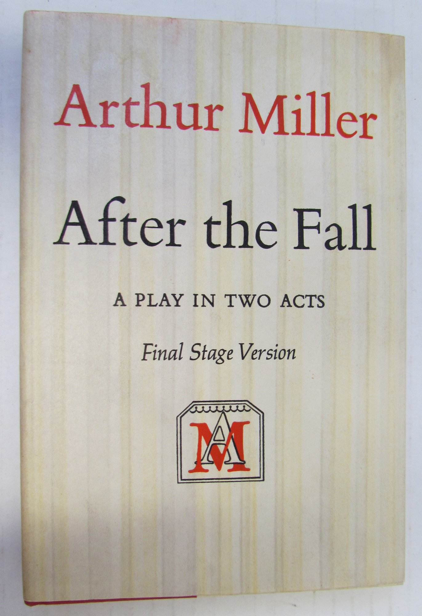 1964 Signed First Edition AFTER THE FALL Hardcover Book By ARTHUR ...
