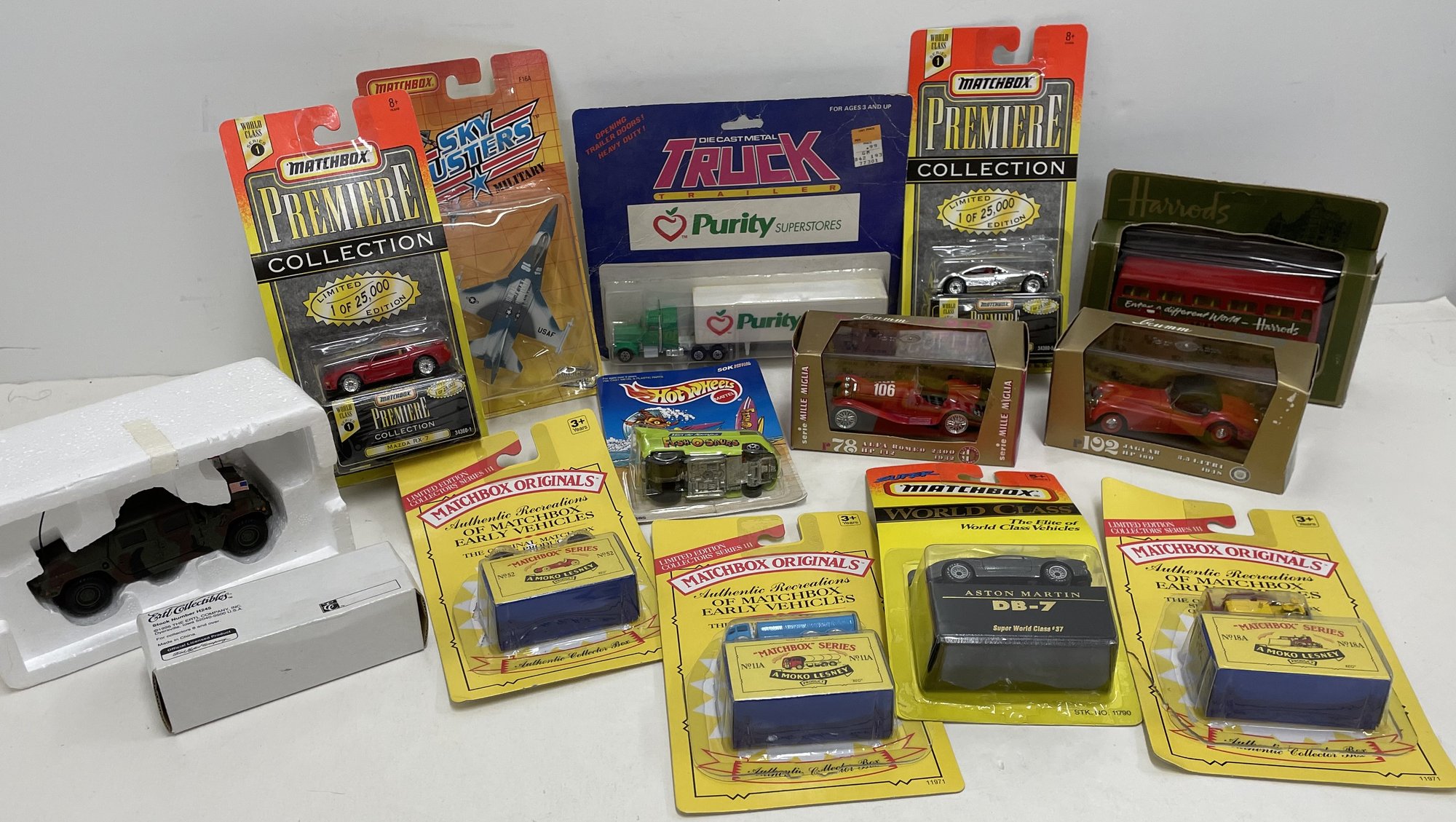 Collection Of (14) MATCHBOX, HARRODS, HOT WHEELS, Etc In Original Packaging #21335 ...