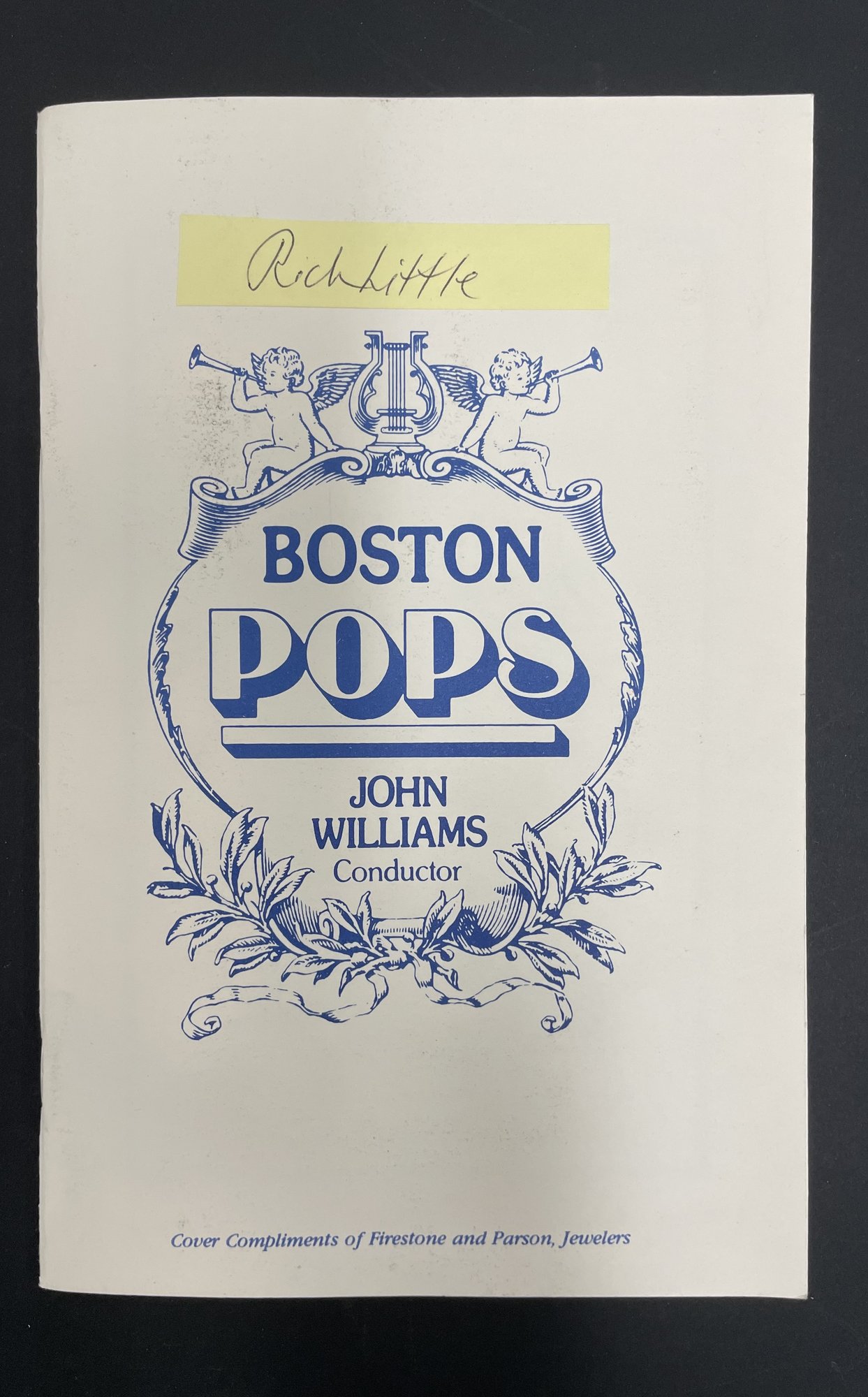 Signed RICH LITTLE 1982 BOSTON POPS Program #22560 | Auctionninja.com