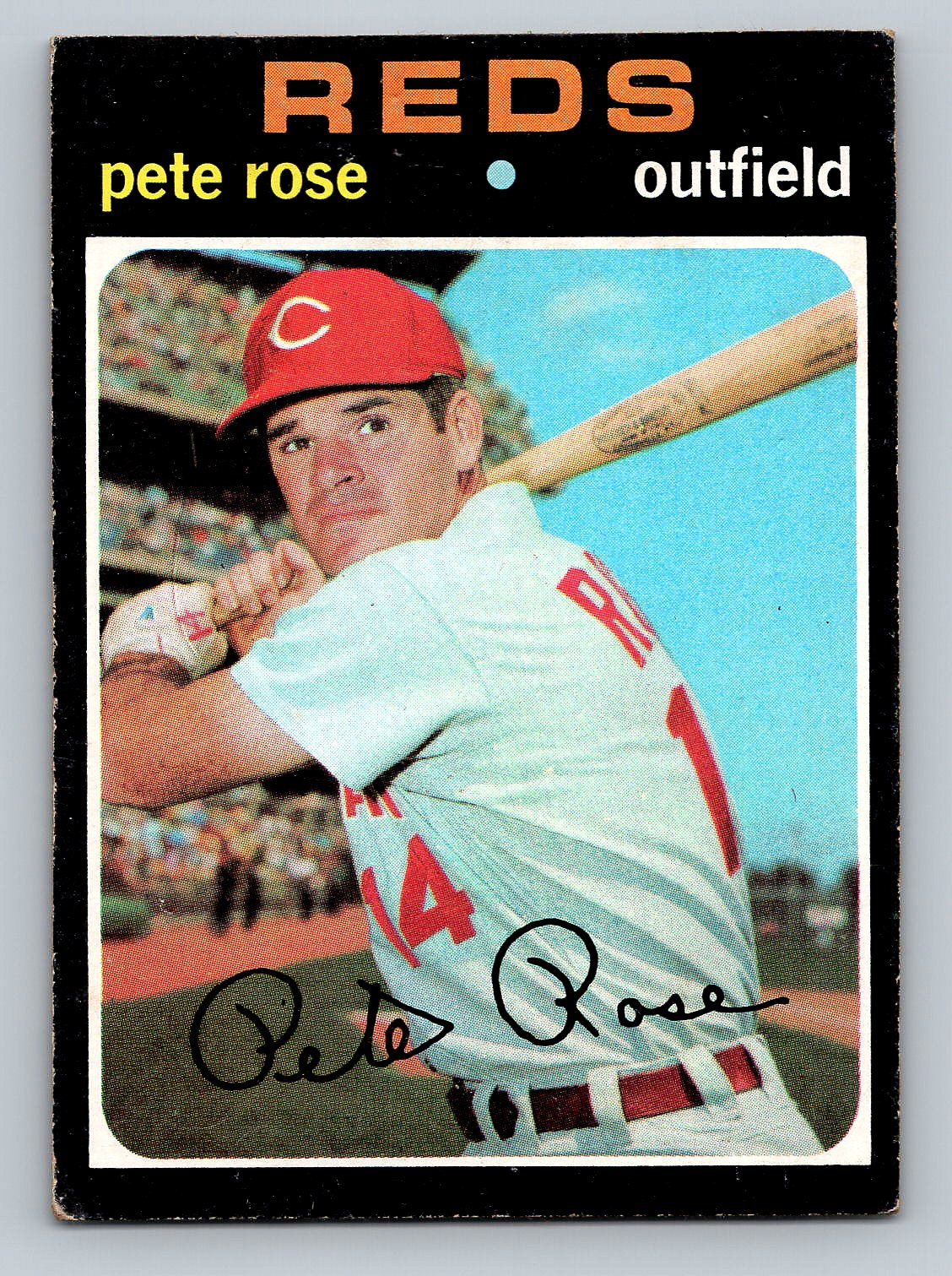 1971 Topps #100 Pete Rose Baseball Card VG-EX #20501 | Auctionninja.com