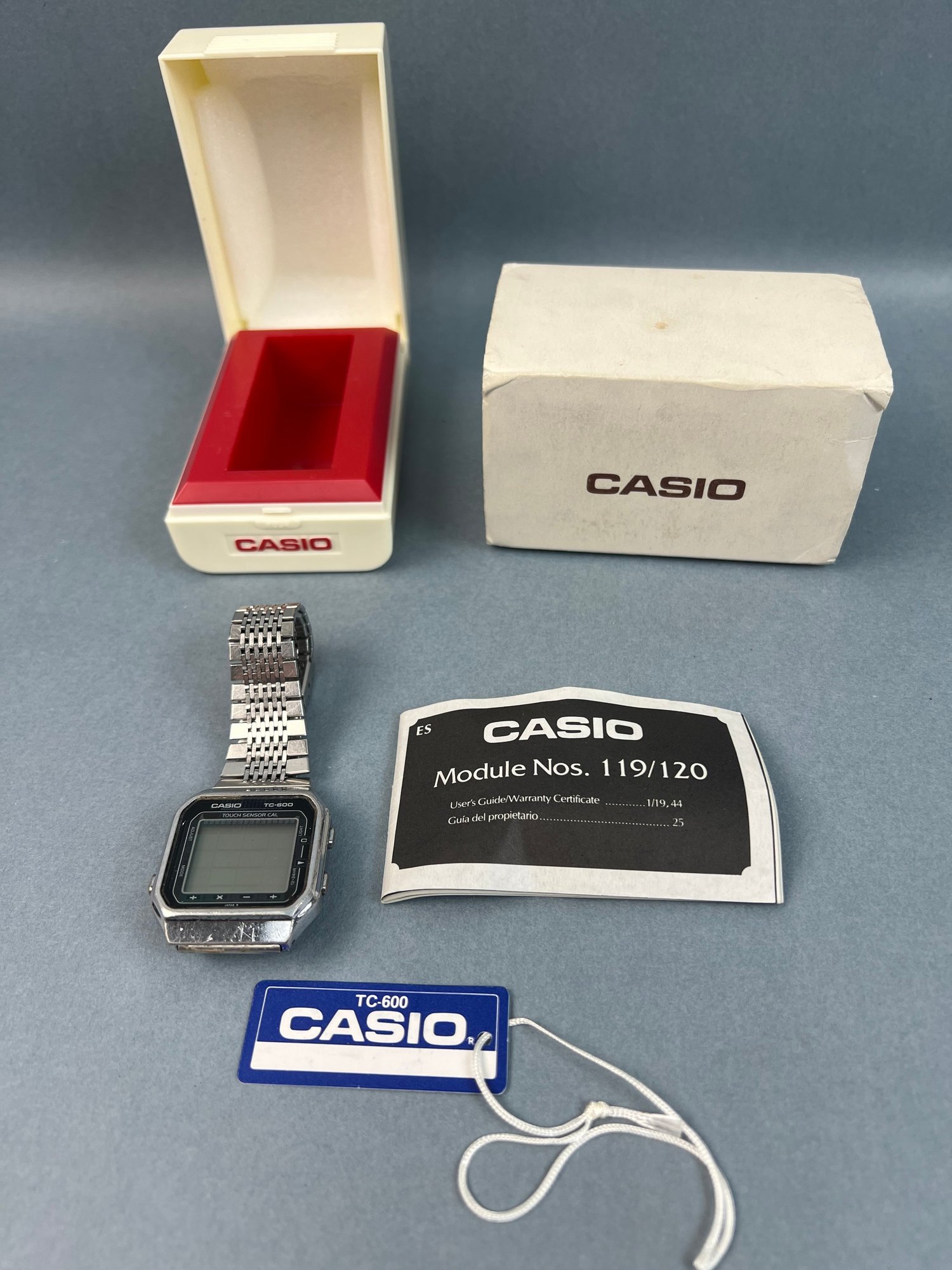 Vintage Casio TC 600 Watch With Original Case #72346 | Auctionninja.com