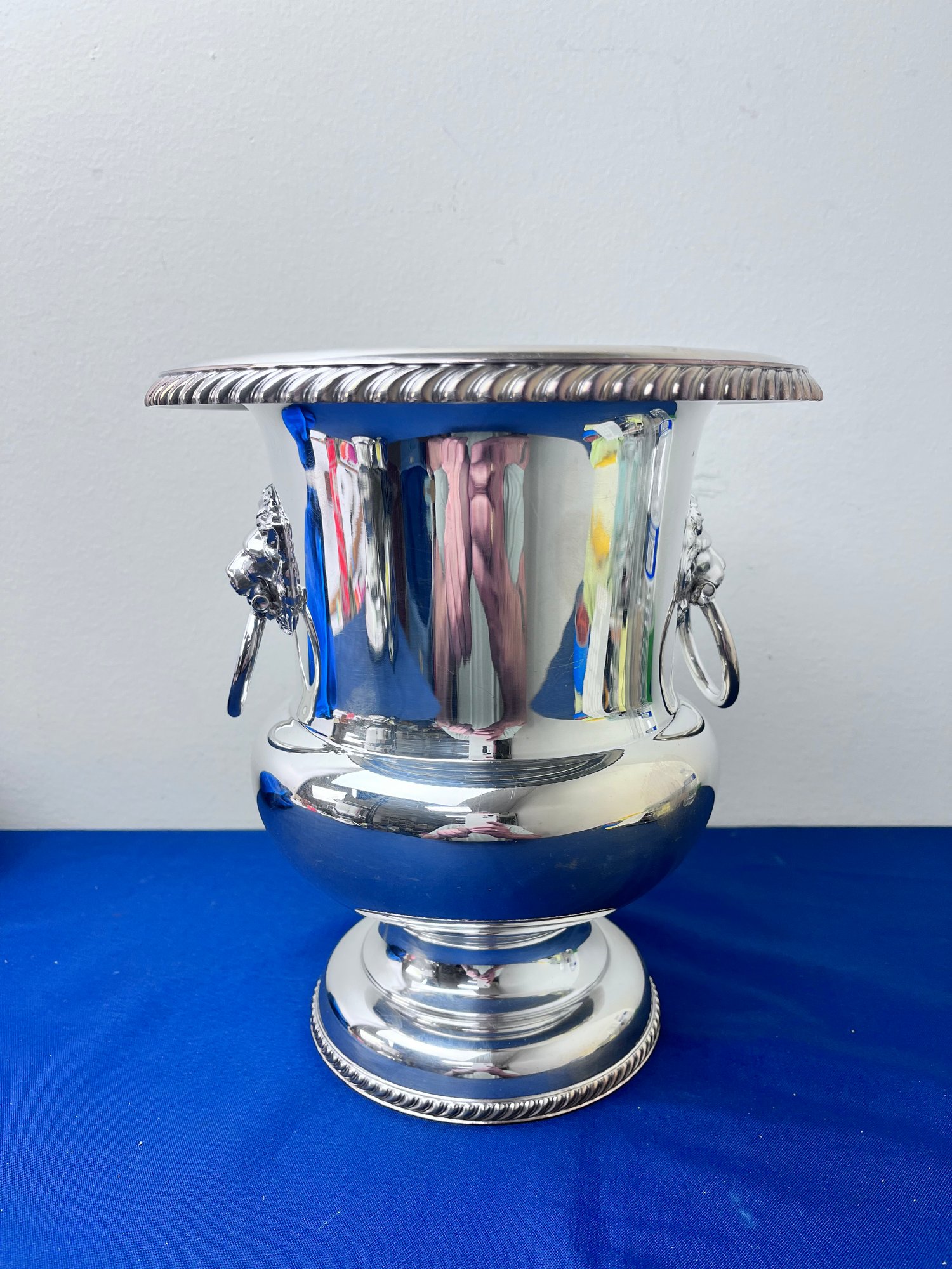 Sheffield Silverplate Ice Bucket With Liner #15596 | Auctionninja.com