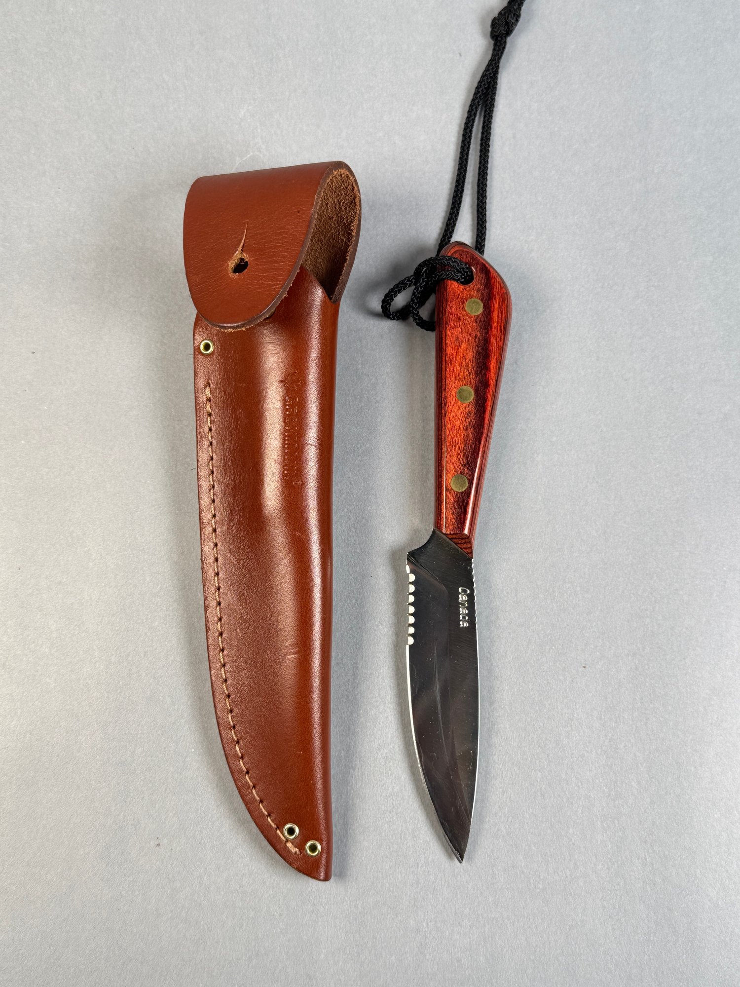 Grohmann Fixed Blade Knife Made In Canada #3 #71892 | Auctionninja.com