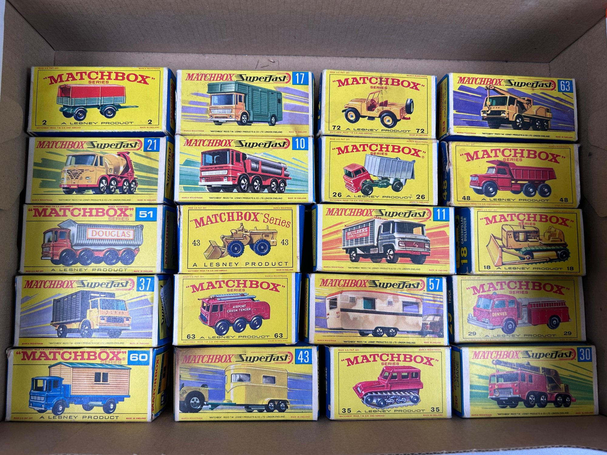 Lot Of Vintage Empty Matchbox Car Boxes #82234 | Auctionninja.com