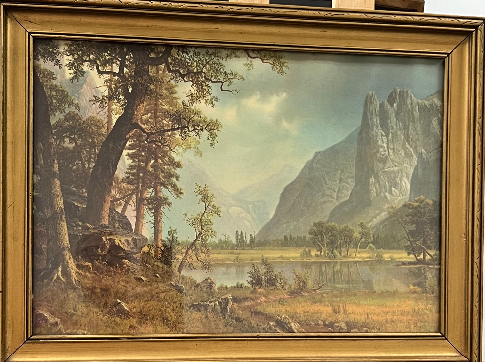 Scenery Print In Vintage Frame #54252 | Auctionninja.com