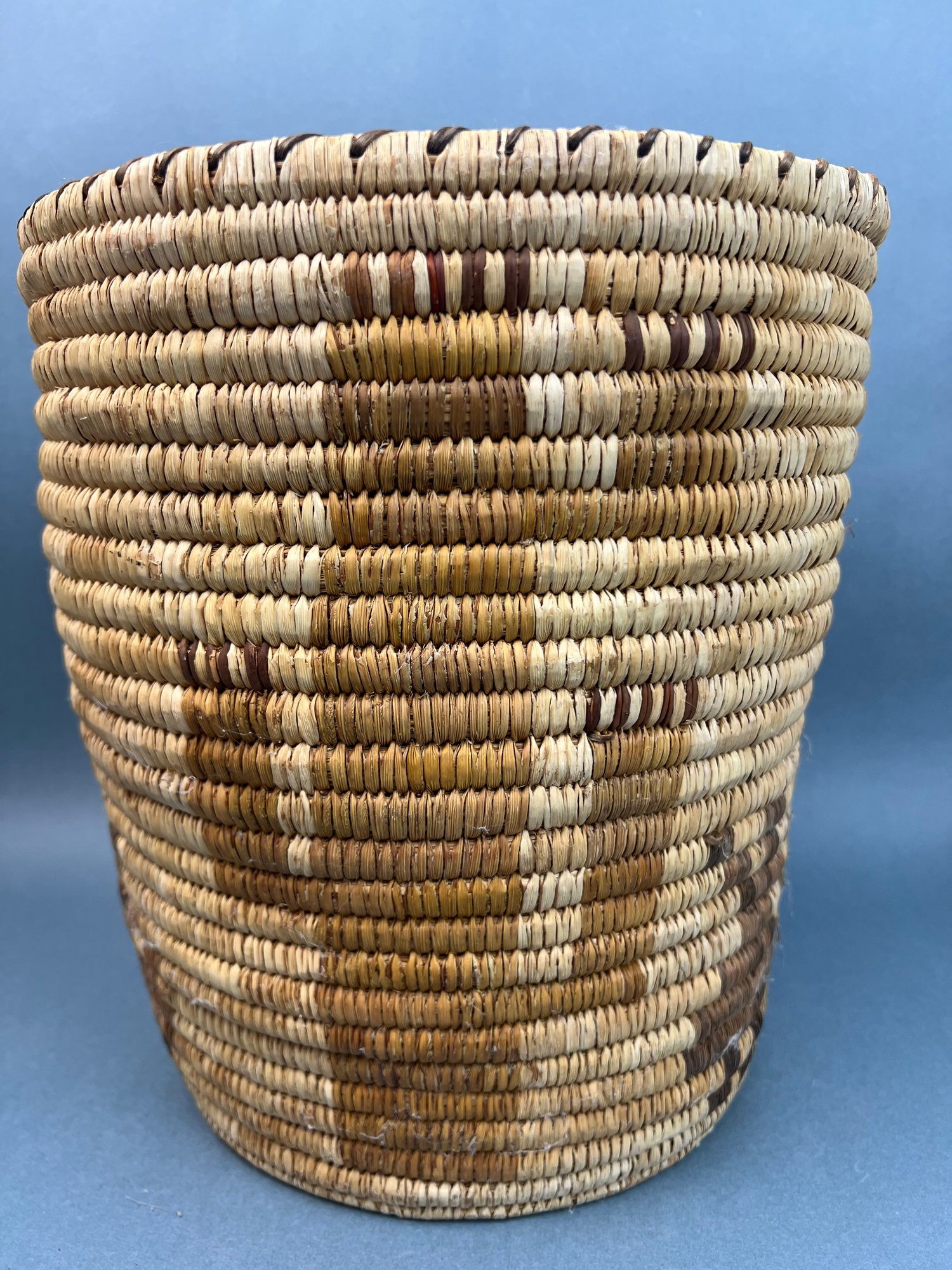 Tall Native Coiled Basket #62788 | Auctionninja.com