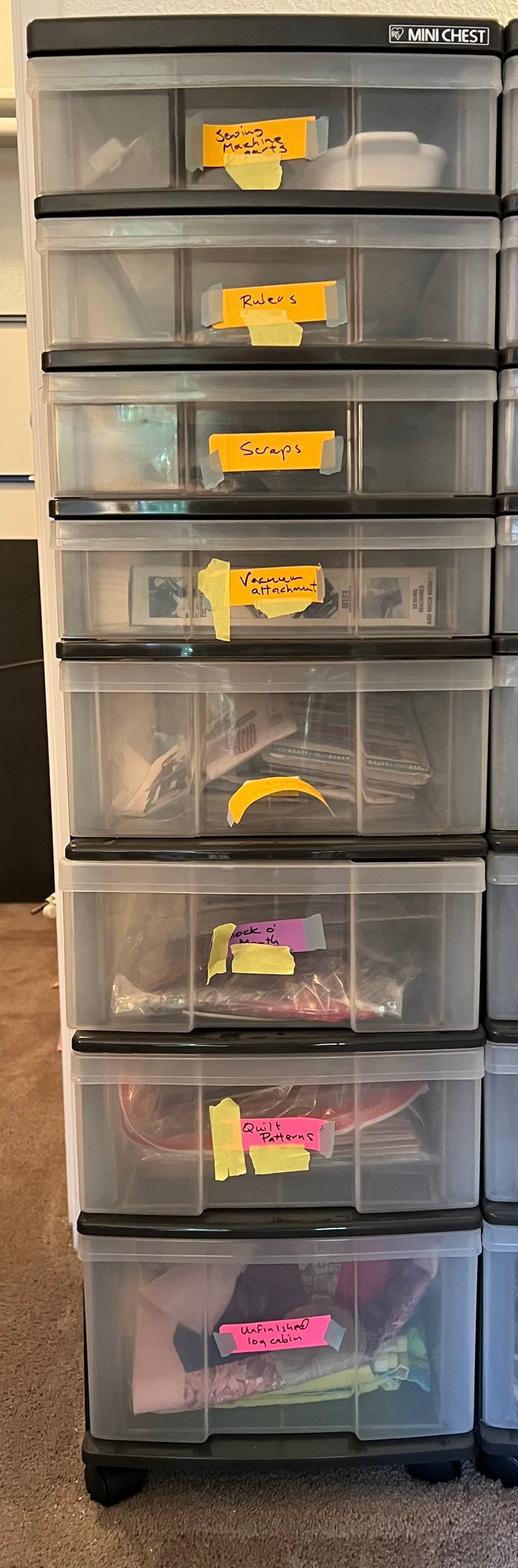 Iris Mini Chest On Wheels Filled With Quilting And Sewing Supplies No 1 ...