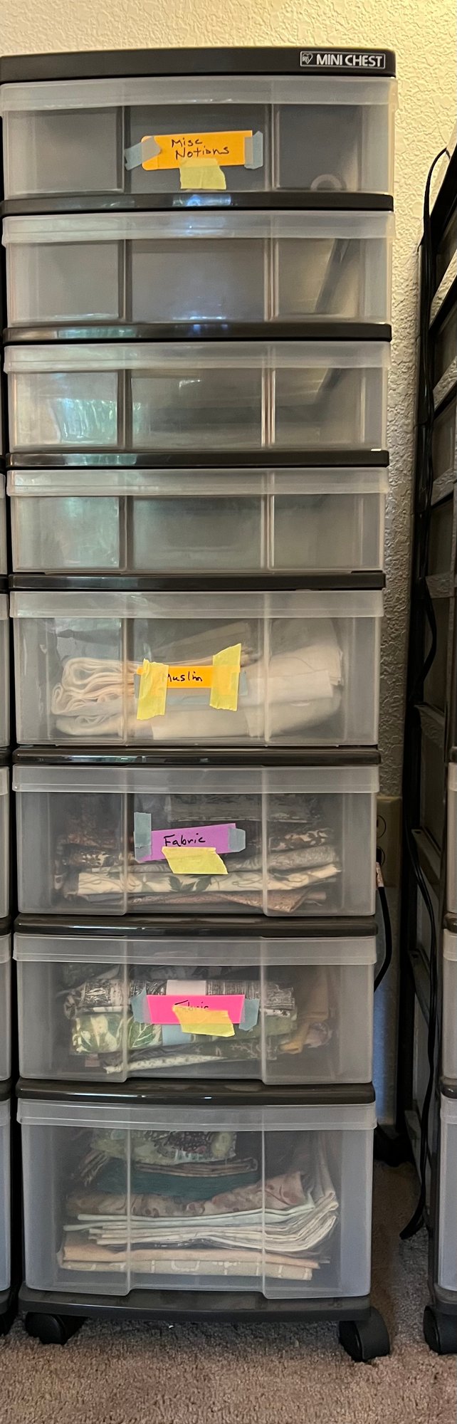 Iris Mini Chest On Wheels Filled With Quilting And Sewing Supplies No 2 ...