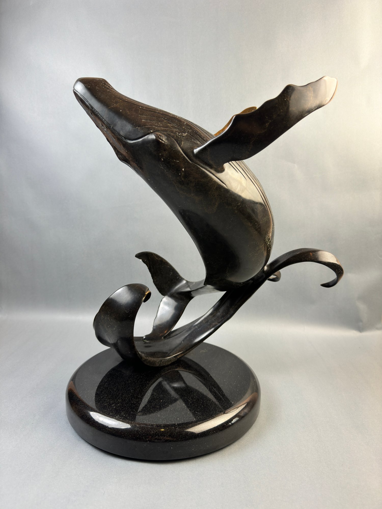 Limited Edition Bronze Whale - Making Waves COA 123/150 Hawaiian Artist ...