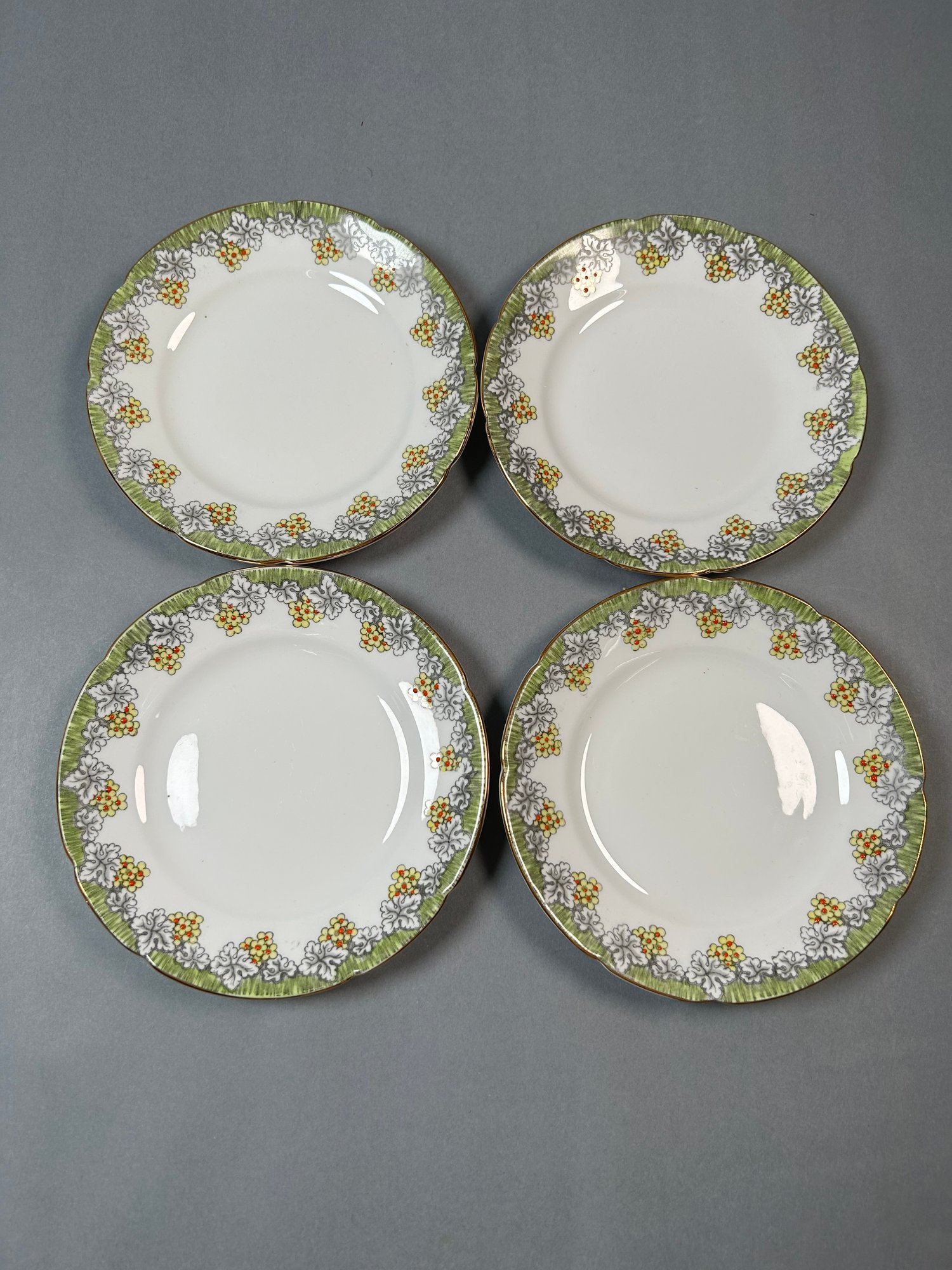Stanley Fine Bone China Bread Plates Set Of Four #49353 | Auctionninja.com