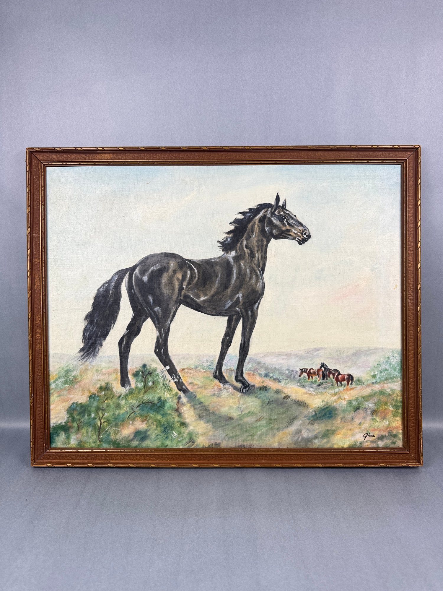 Ruby Glenn Edwards Black Beauty Horse Painting #67563 | Auctionninja.com