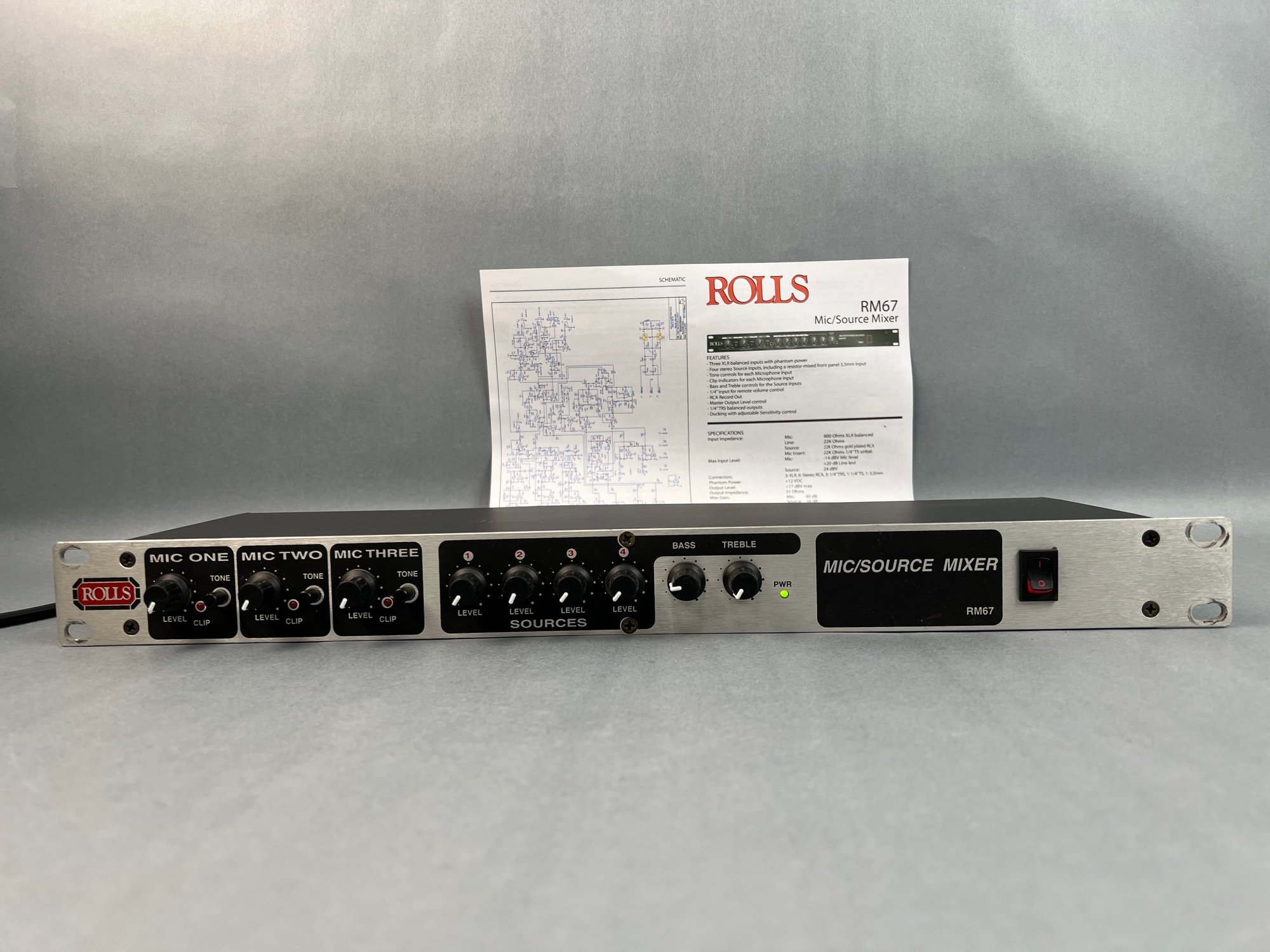 Rolls RM67 Mic Source Mixer #70937 | Auctionninja.com