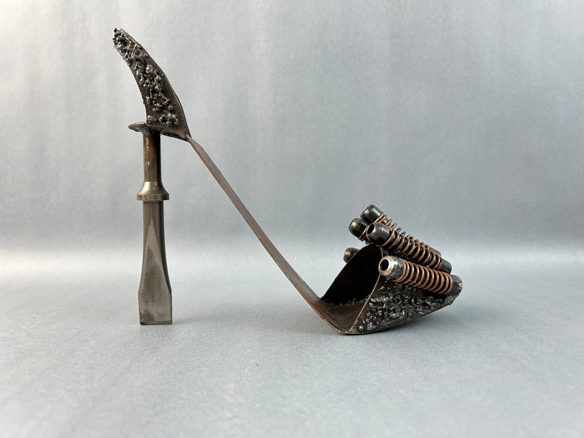 Hand Made Metal High Heel Shoe #52381 | Auctionninja.com