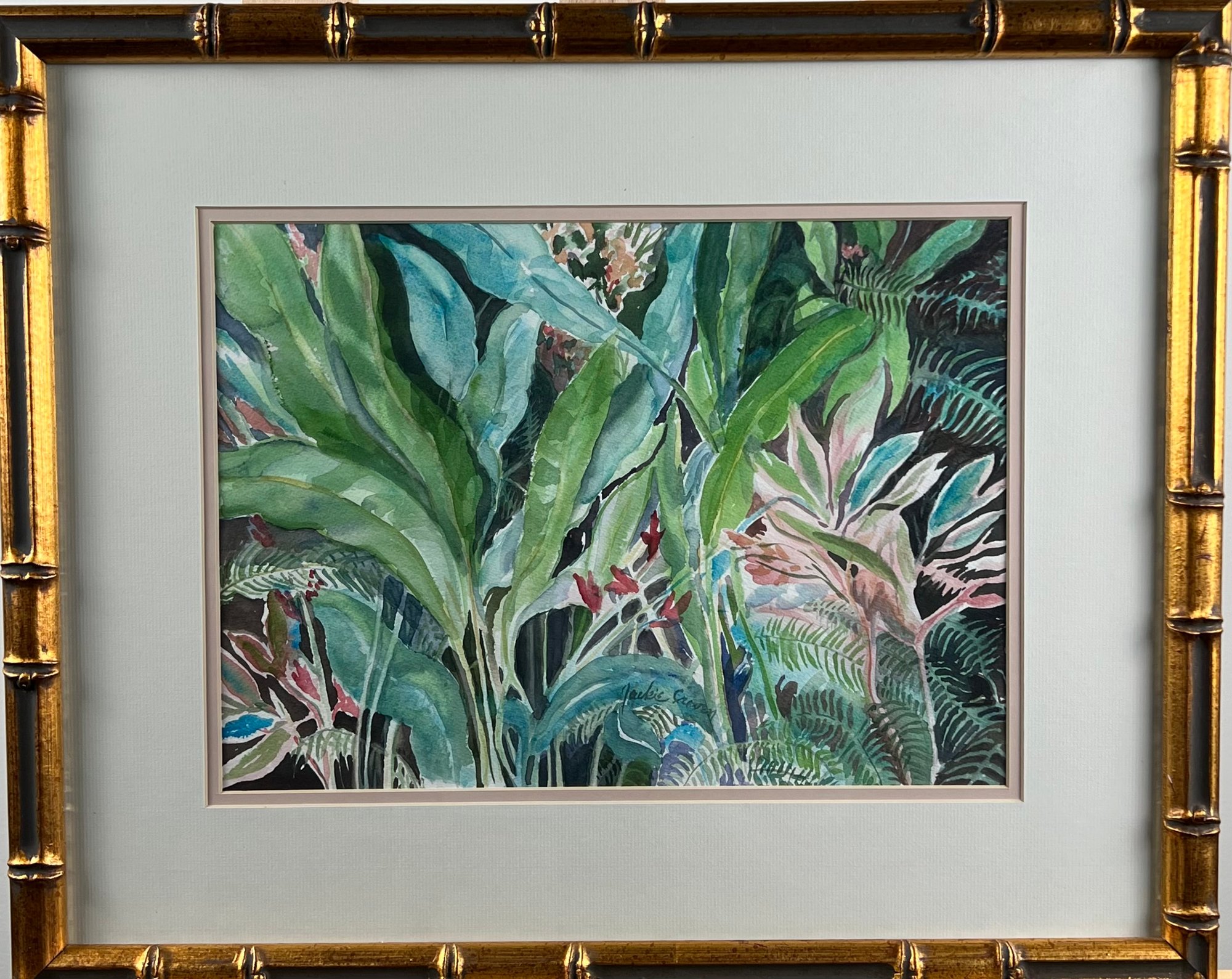 Signed Jackie Craven Floral Watercolor Painting, Pacific Northwest ...