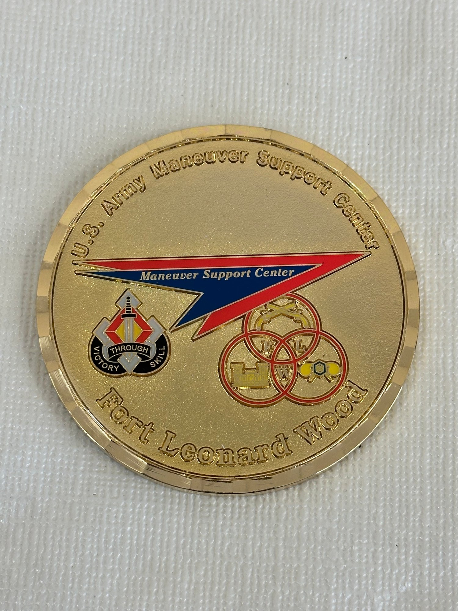 US Army FLW Maneuver Support Center Challenge Coin #4425 | Auctionninja.com