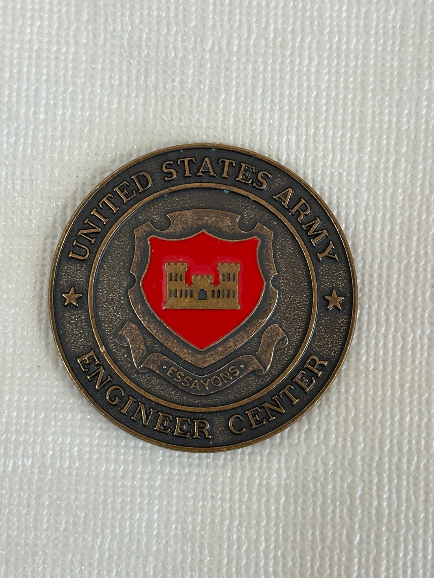 US Army Engineer Center Challenge Coin #4436 | Auctionninja.com