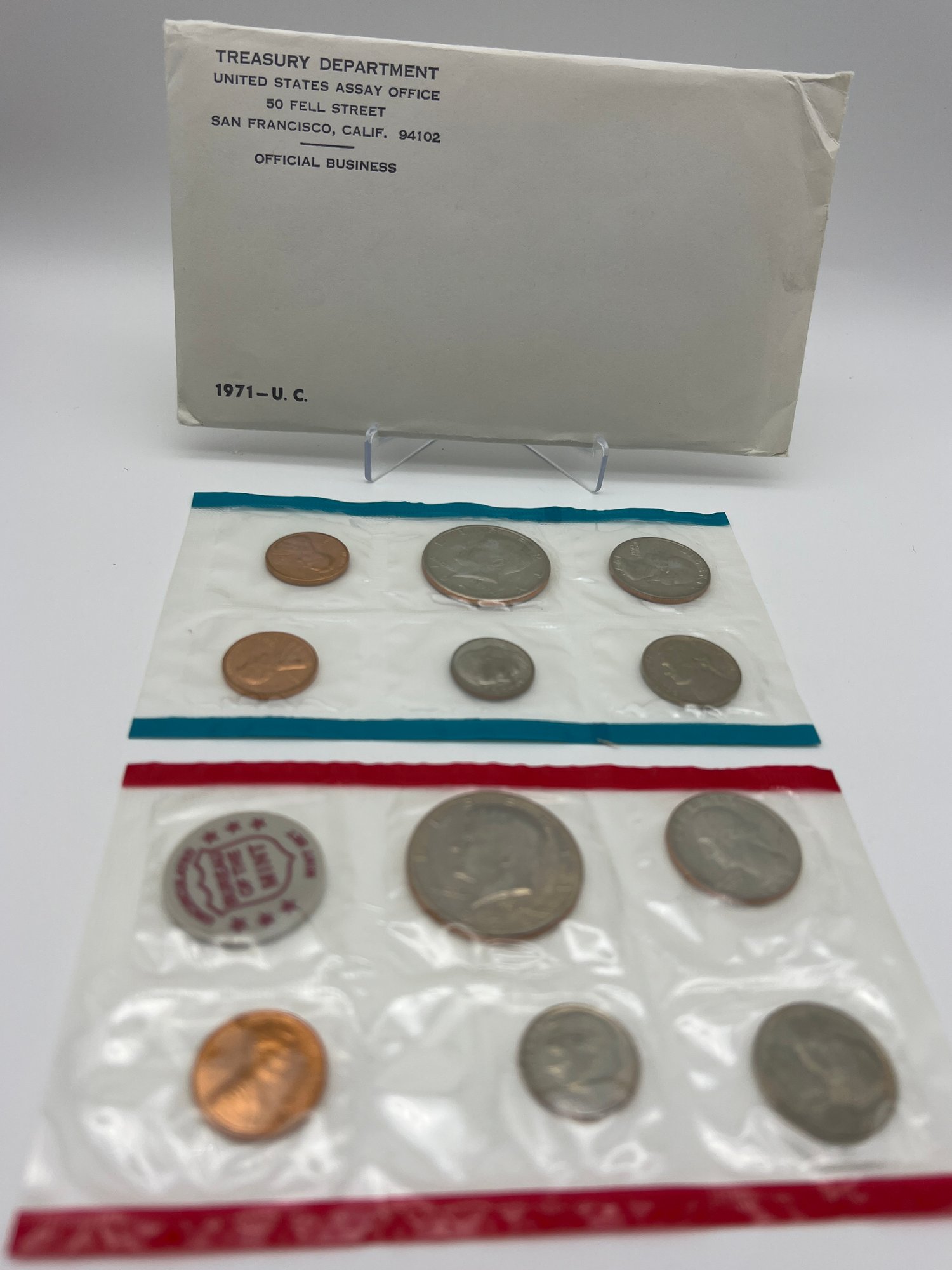 1971 U.S Mint Uncirculated Coin Set #2822 | Auctionninja.com