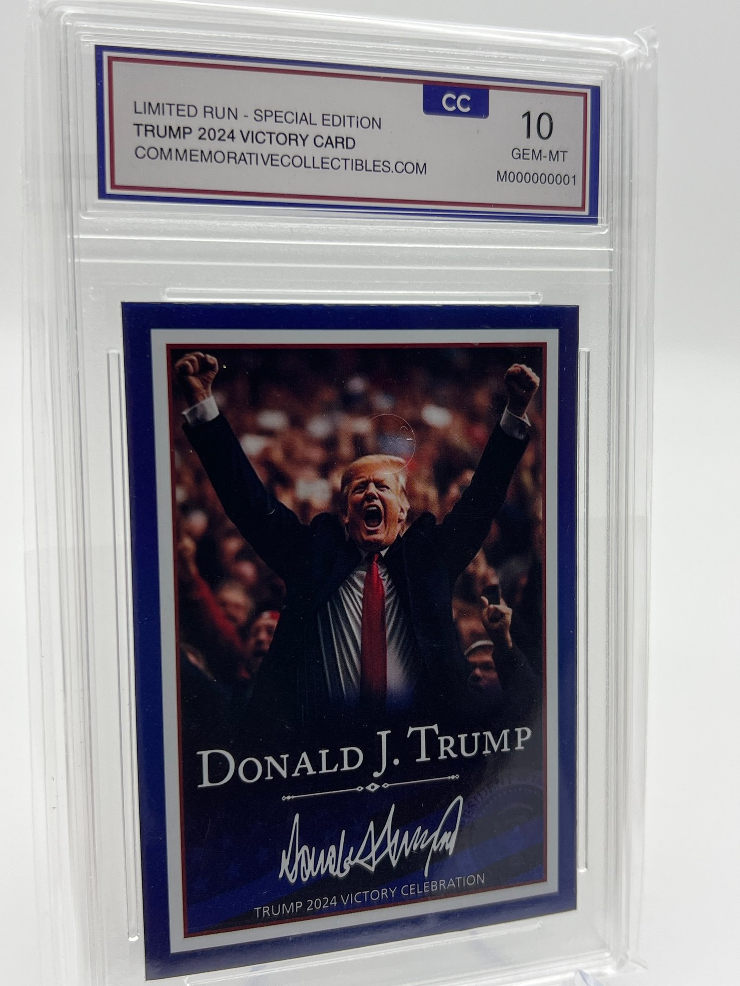 Donald Trump 2024 VICTORY Graded Card #3308 | Auctionninja.com