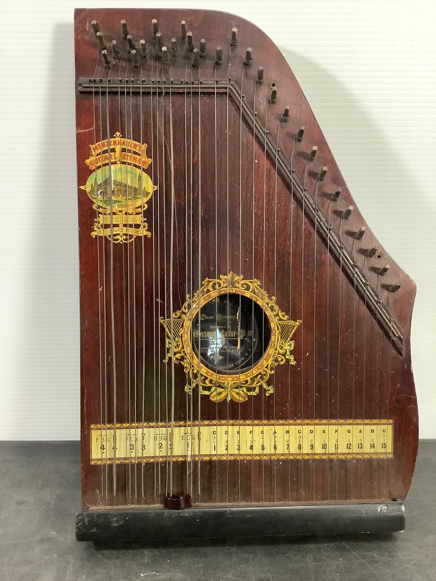 Oscar Schmidt Menzenhauer Guitar Zither No 2 Special St Louis Model ...